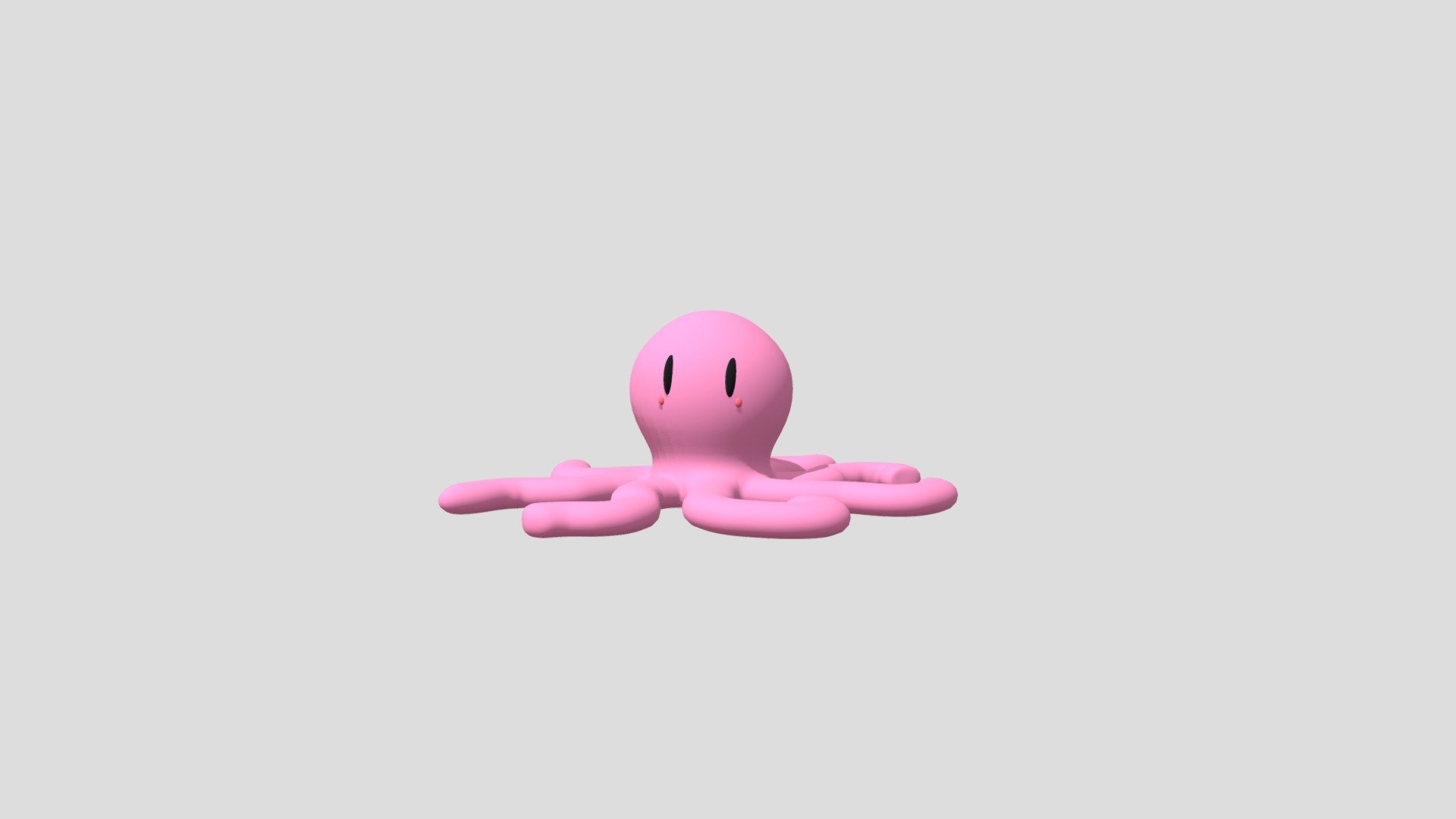 Cute octopus - 3D model by Erika.morkedal [df7dc44] - Sketchfab