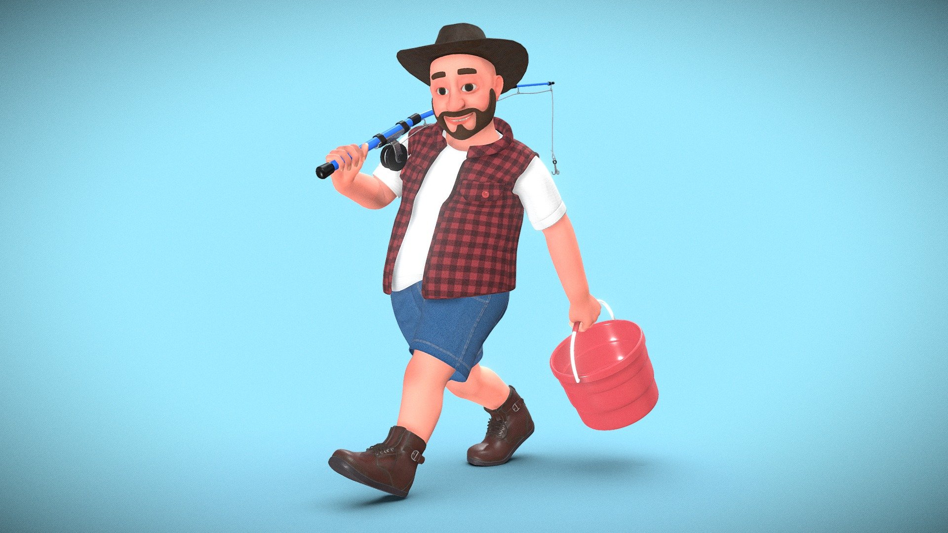 Fisherman - 3D model by Craox Technologies LLP (@craoxtechnologies ...
