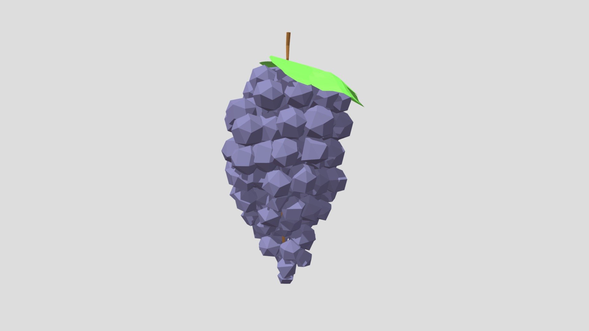 Low Poly Cartoon Grape - Buy Royalty Free 3D model by chroma3d ...