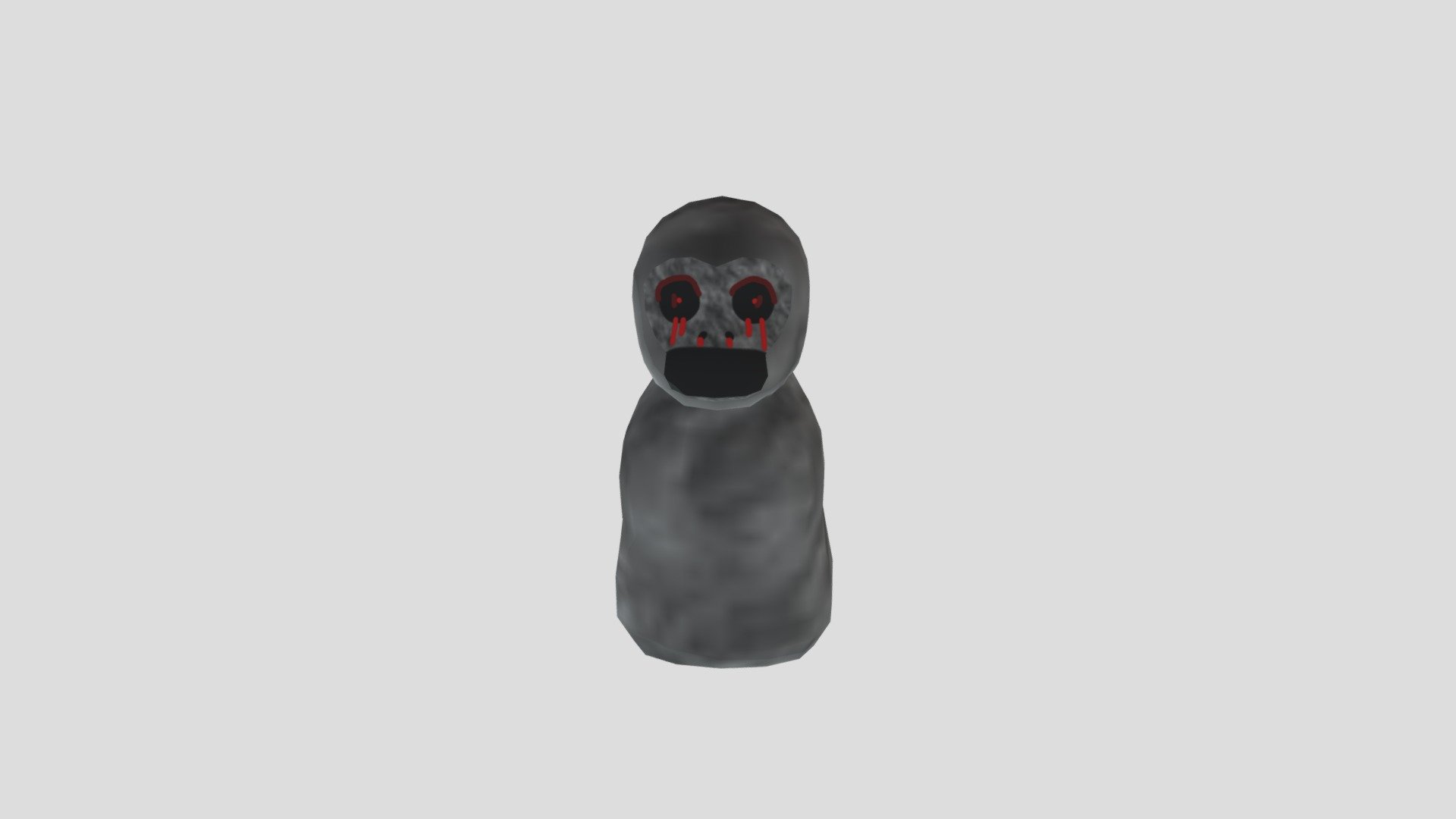 White Scary Baboon - Download Free 3D model by Moe the ripper and ...