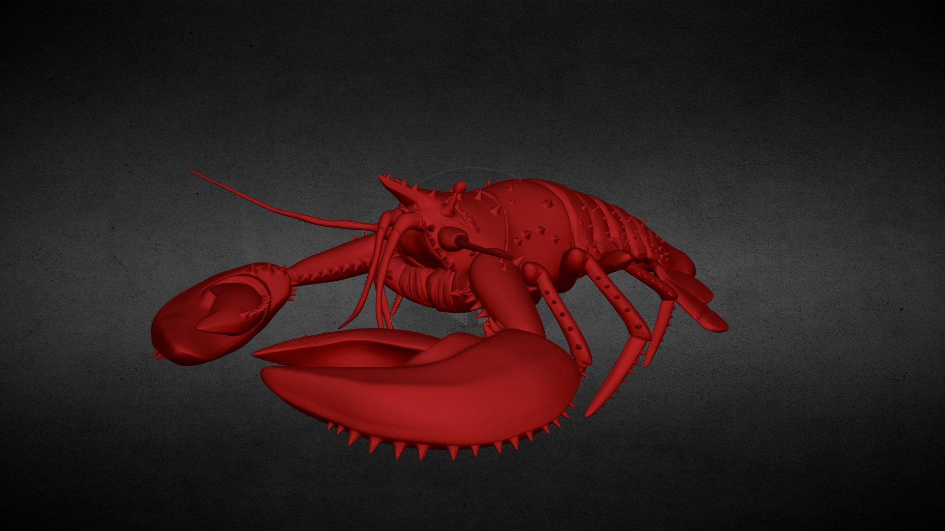 Day 11 Lobster #Sculptjanuary 2018 - Buy Royalty Free 3D model by ...