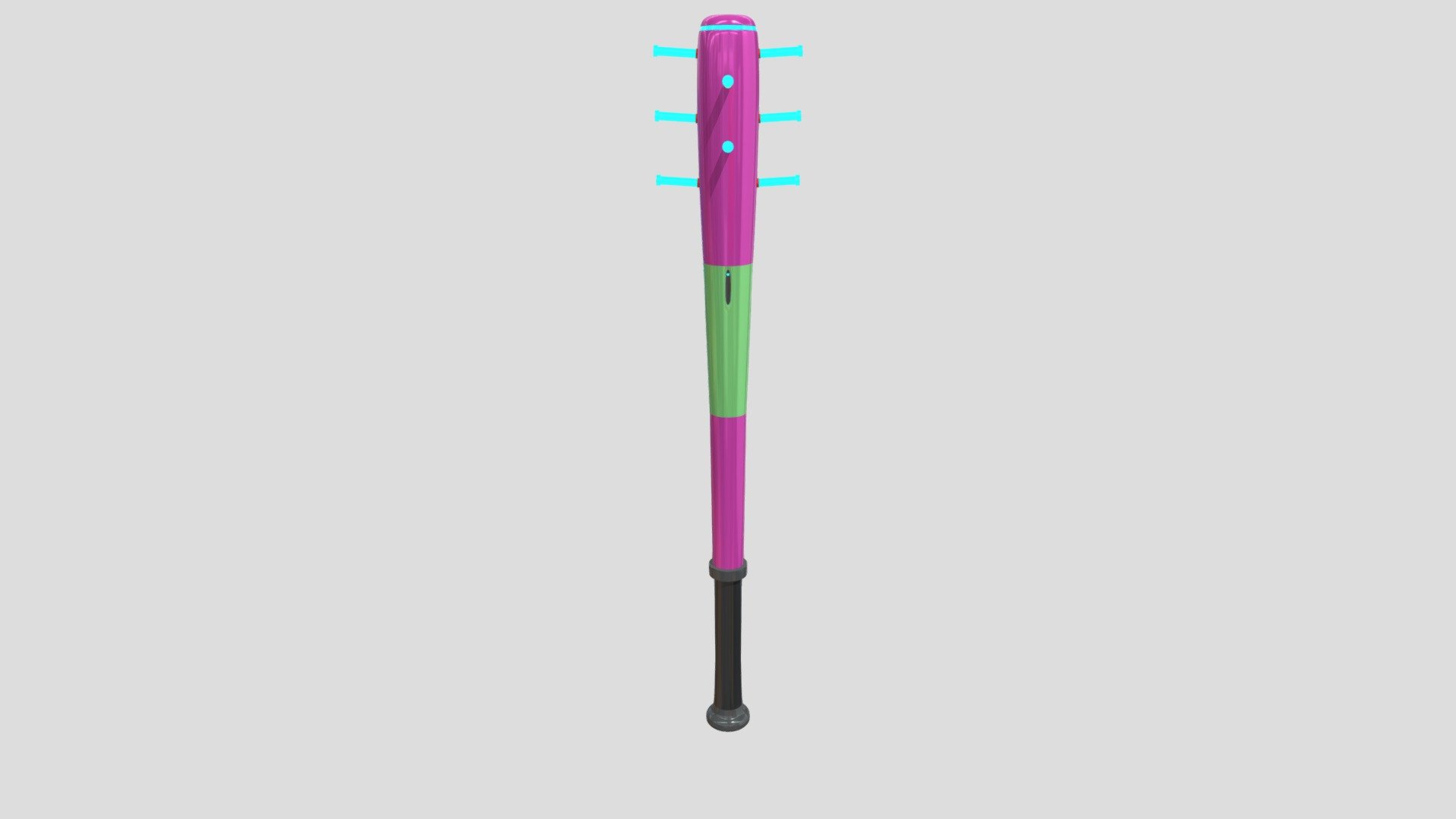 Cyberpunk-ish Baseball Bat - 3D model by Jun Wai (@Jun_Wai) [df8b96d ...