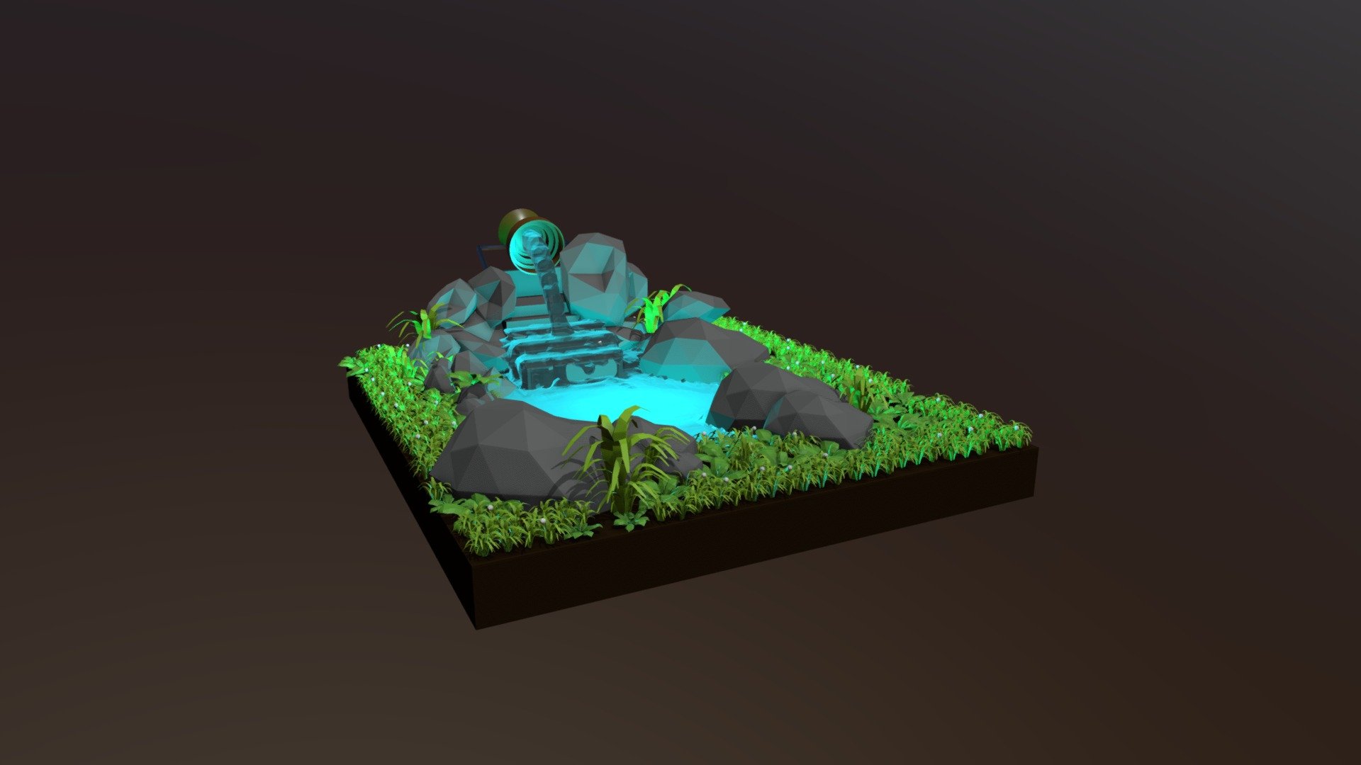 pond - 3D model by Terrence [df8be34] - Sketchfab