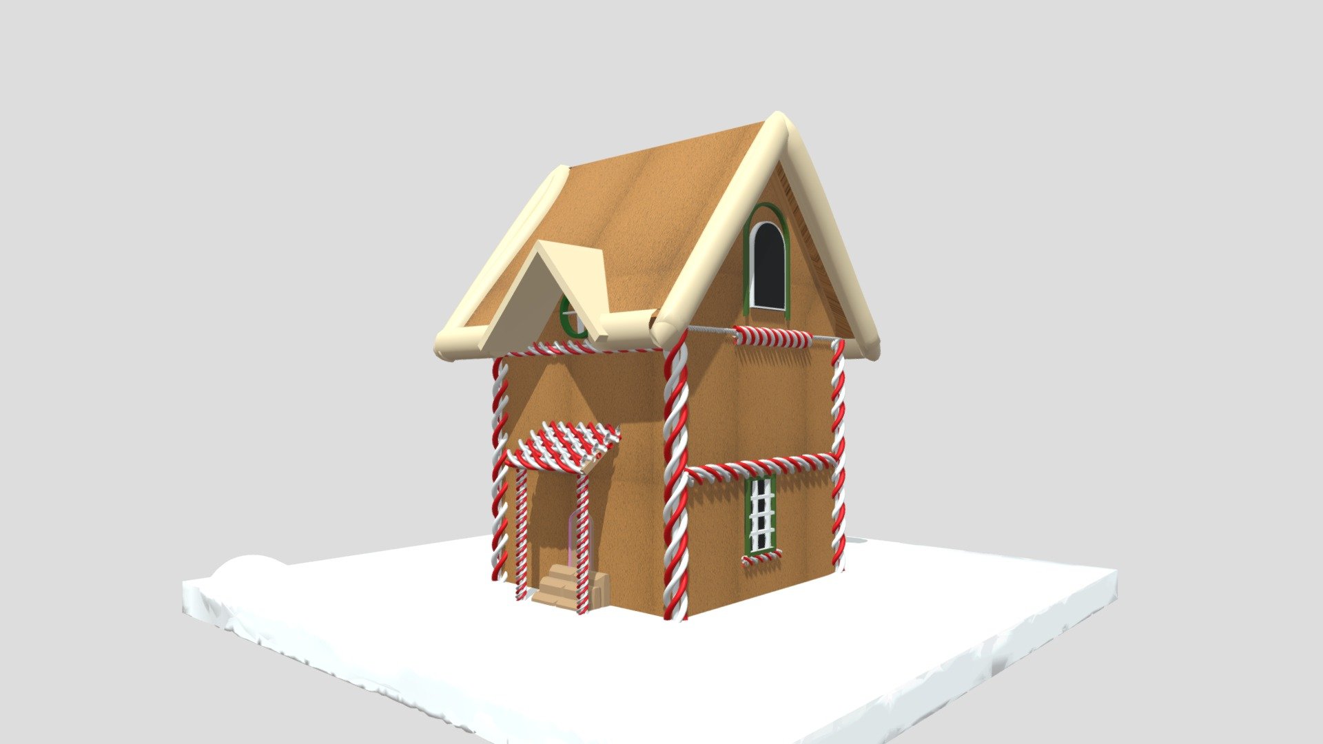 Gingerbread House (2) - 3D model by Polebta3d (@govnapoesh352) [df8c815 ...