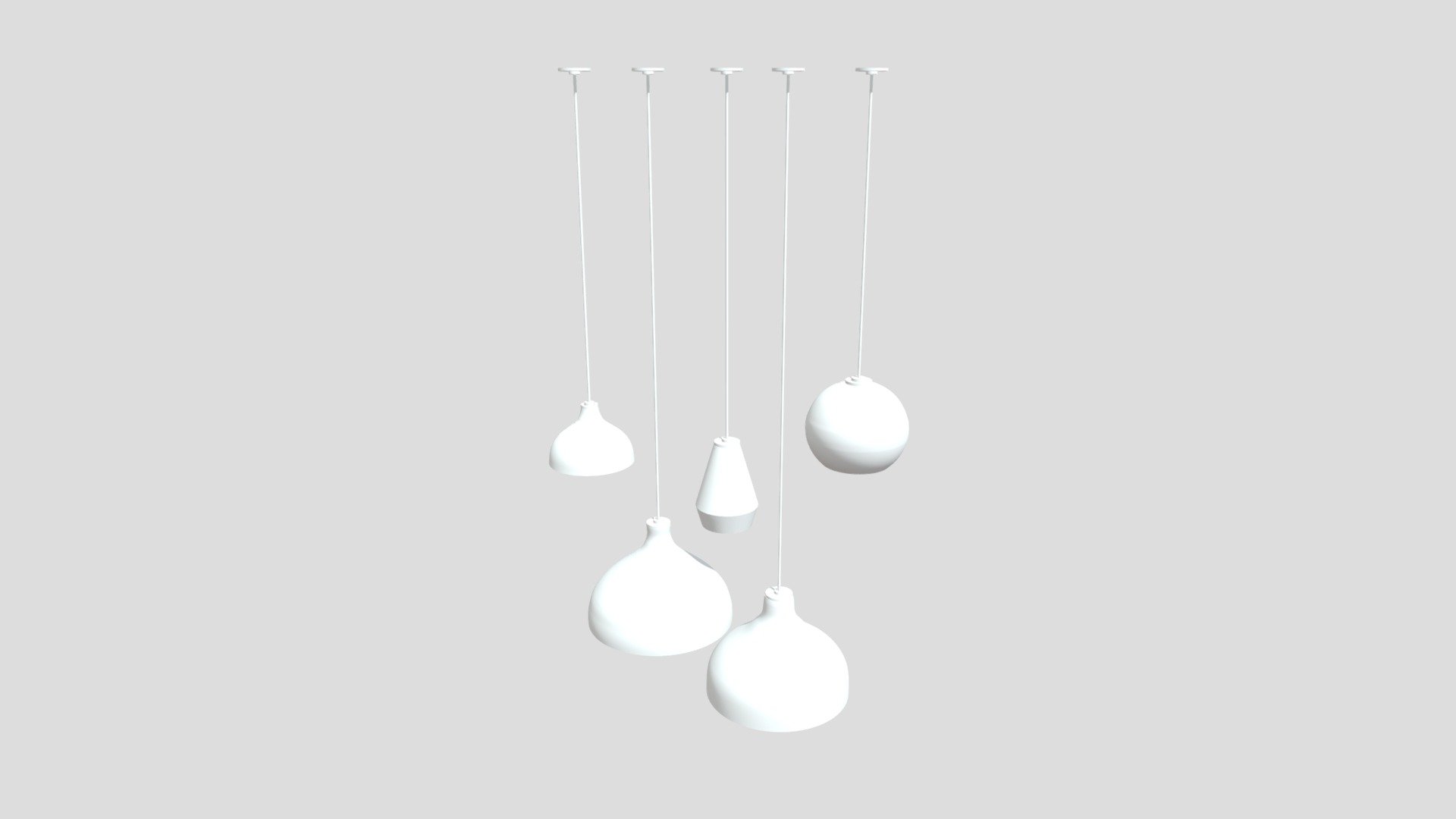 Hanging Lights - Download Free 3D model by sirajskv [df8e198] - Sketchfab