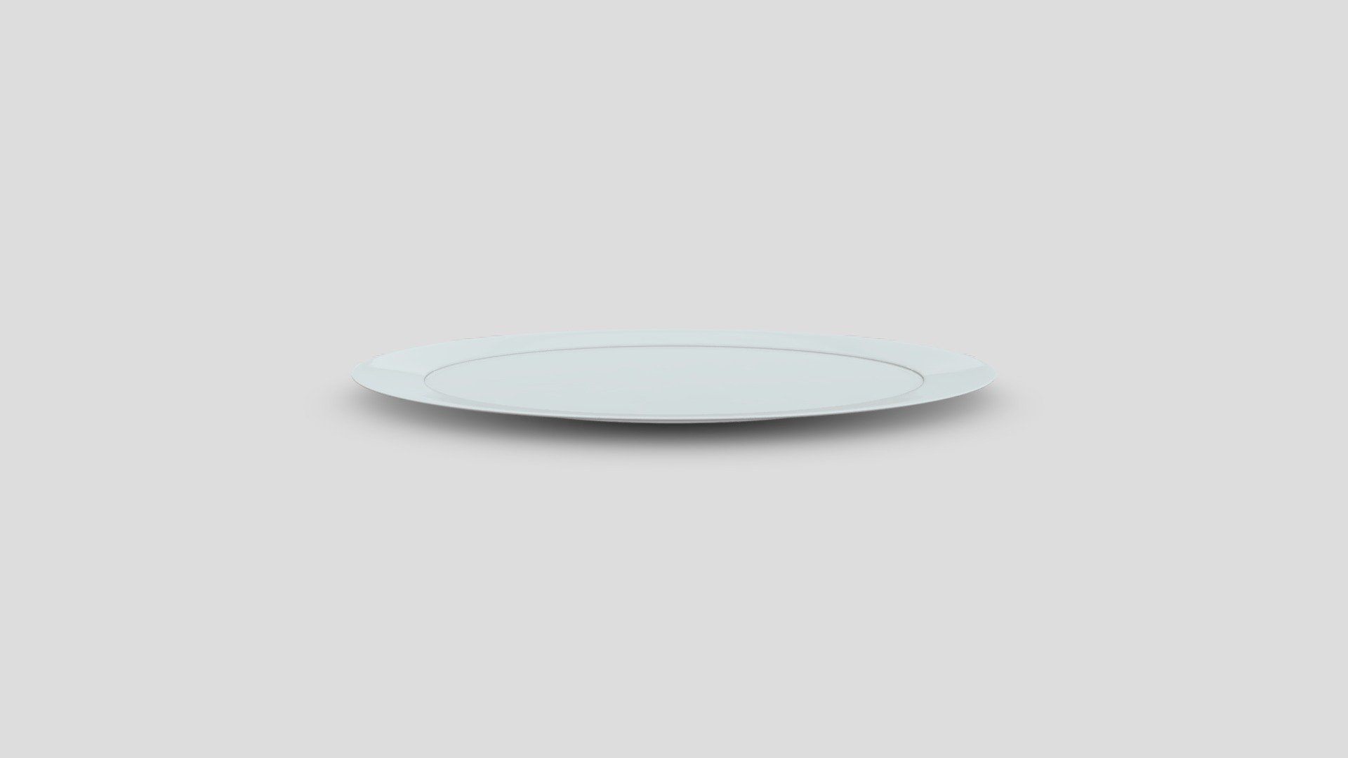 Basic - Complementi - Piatto Ovale Con Falda - Download Free 3D model by MPS Porcellane di ...