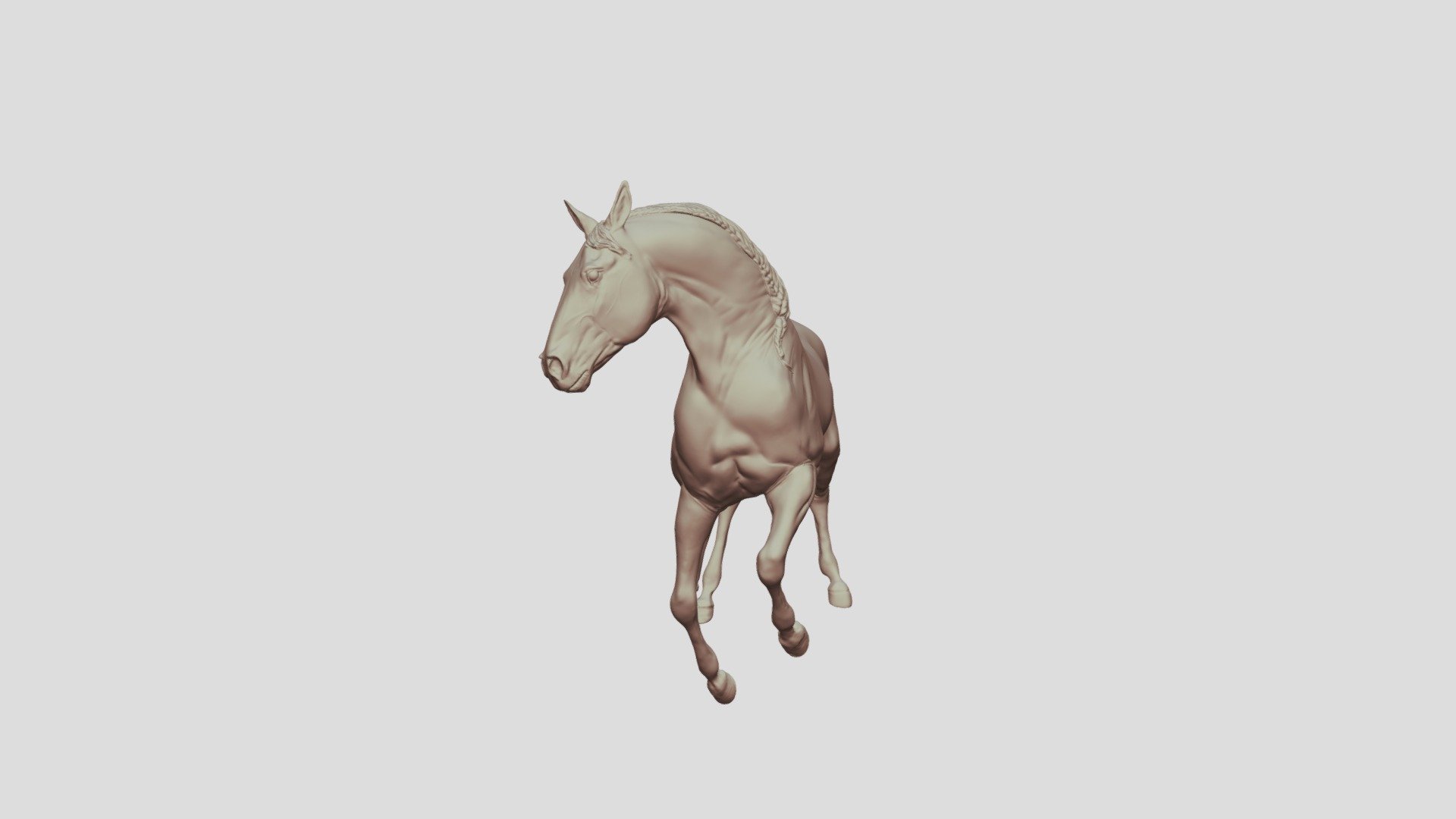 Dressage Stallion sculpt - 3D model by RendouArt [df901be] - Sketchfab