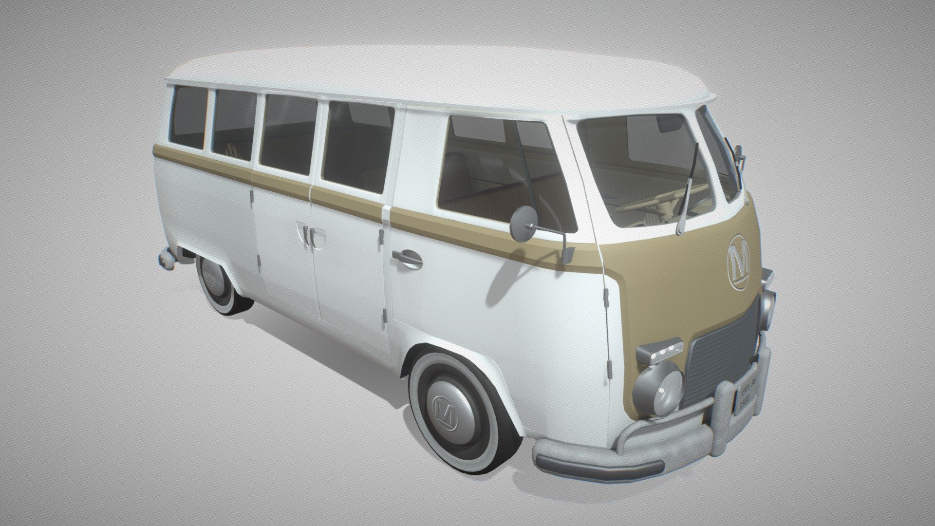 Vehicle - Minivan (Gray) - Buy Royalty Free 3D model by Mixall ...