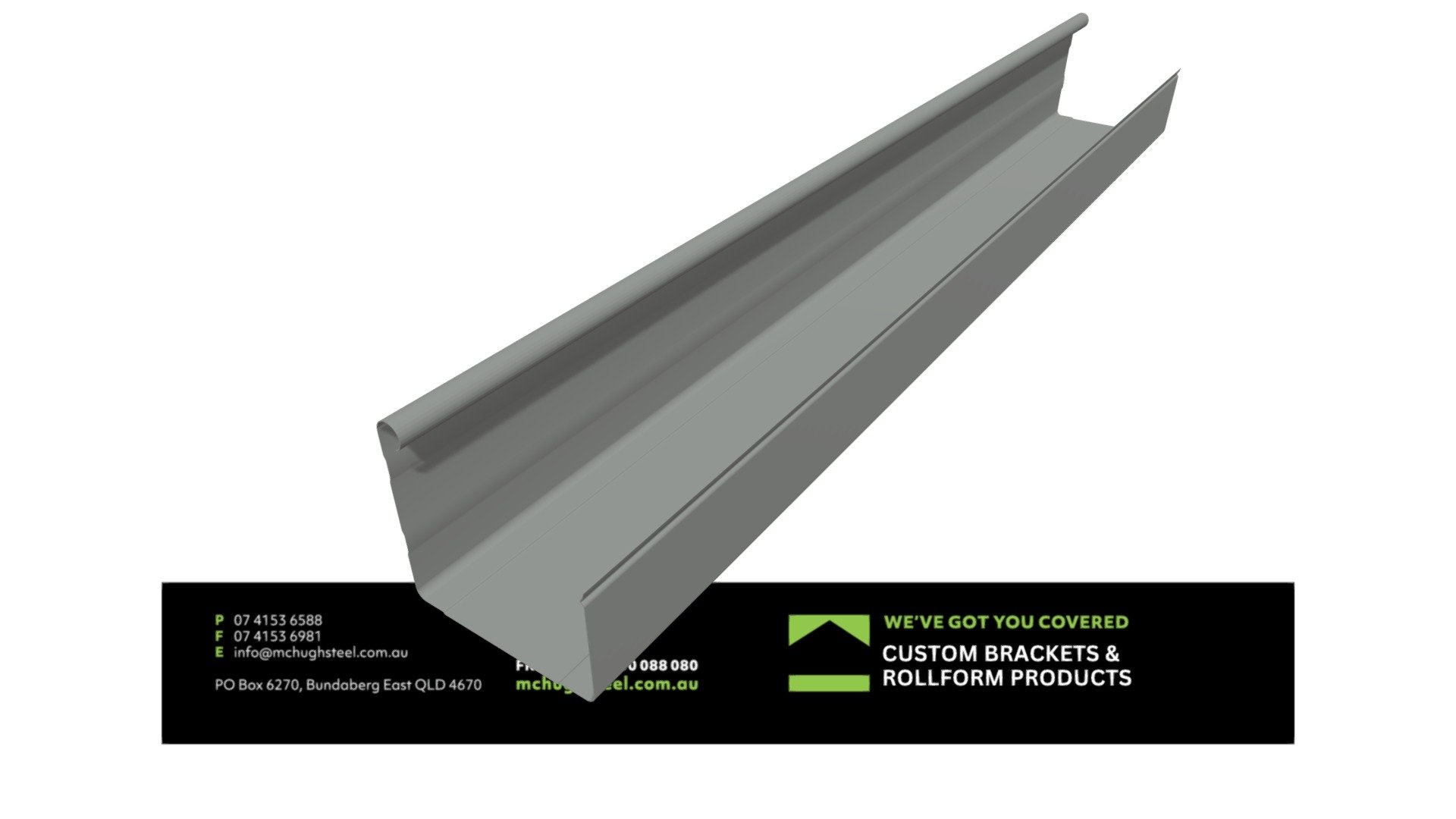 SQGWB Squareline Gutter Colorbond Wallaby - 3D model by mchughsteel ...