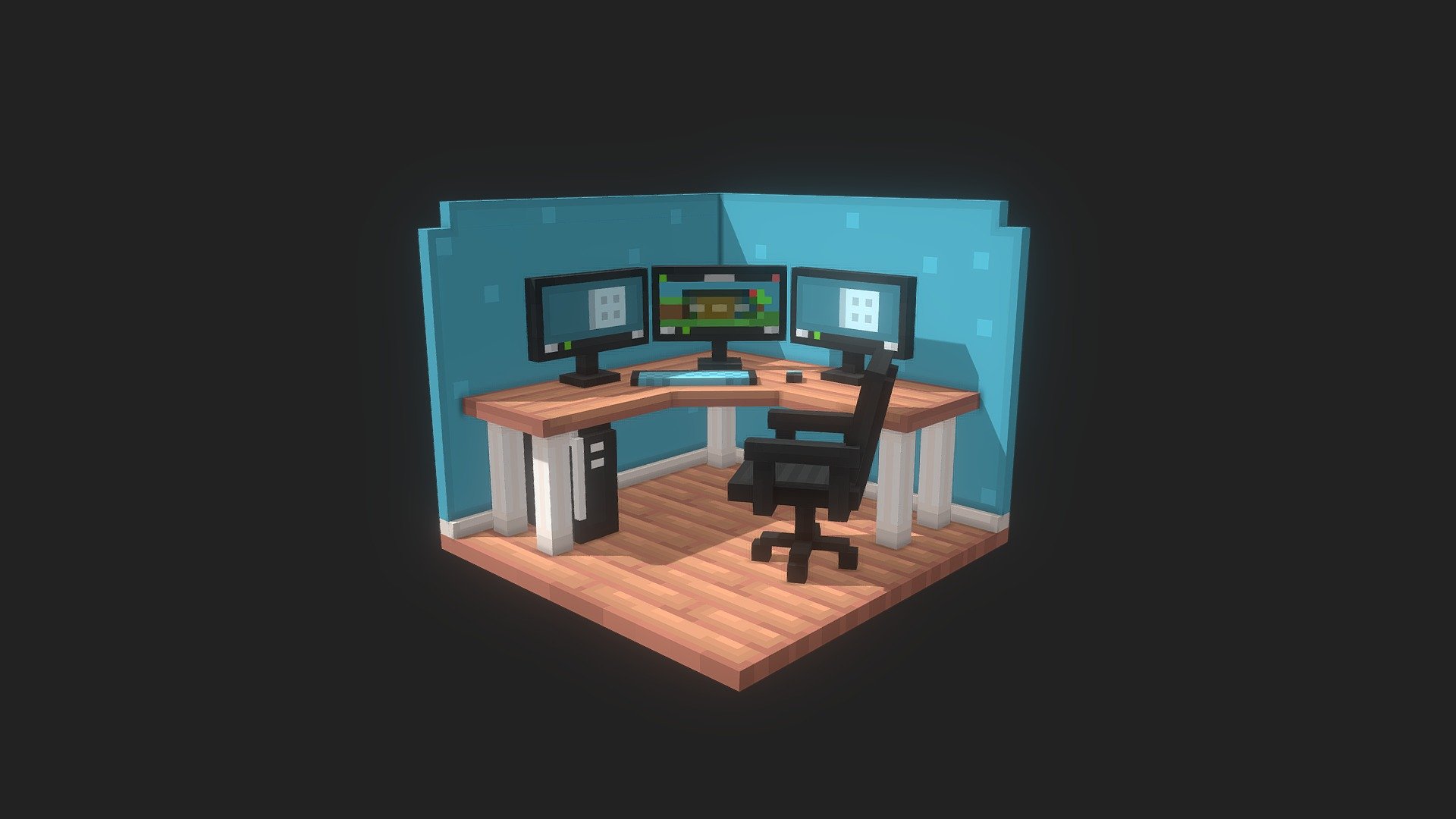 PC Setup - 3D model by Jameson (@JamesonJr) [df96850] - Sketchfab