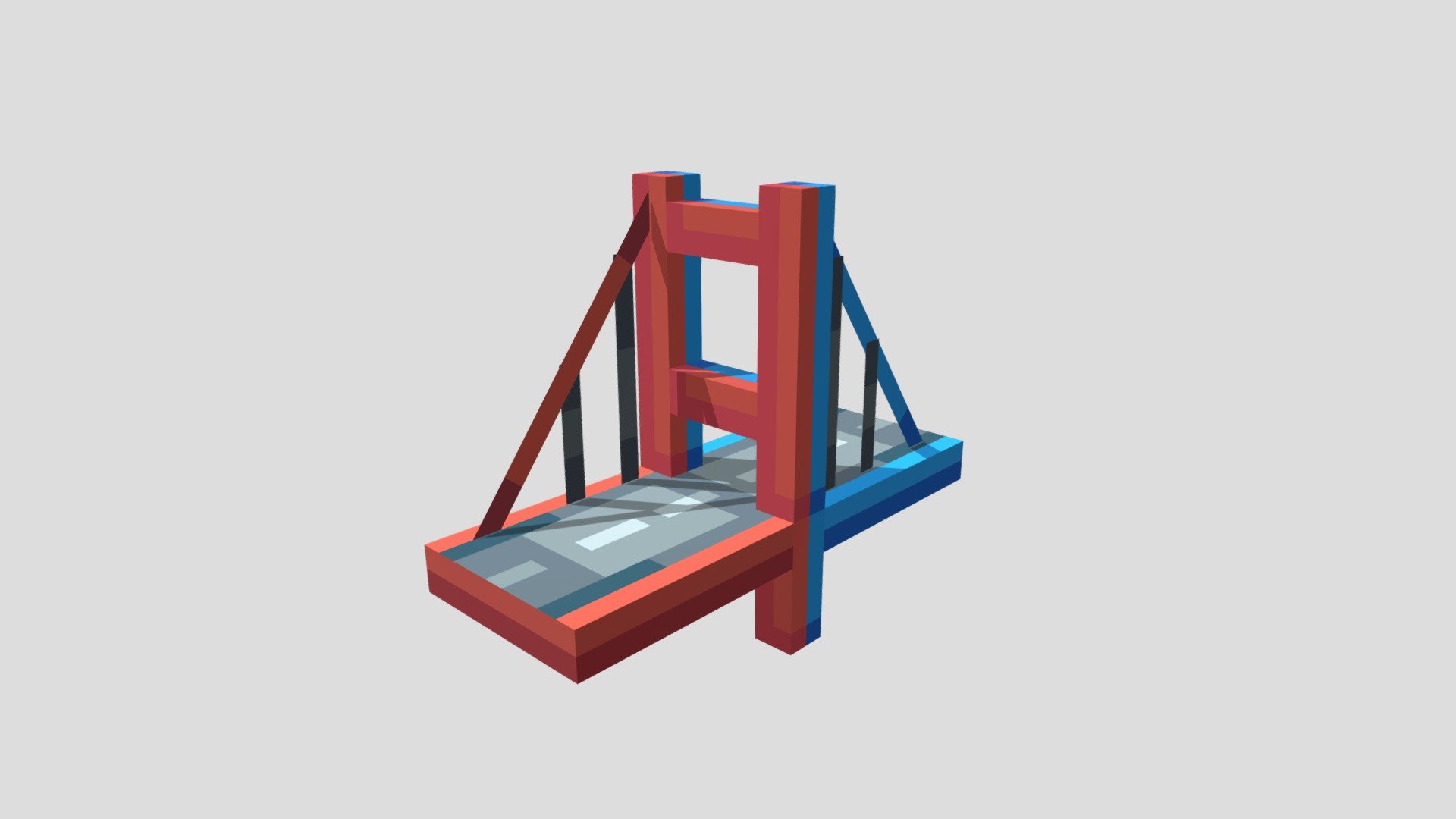 The Bridge (game logo) - Download Free 3D model by Low-poly Blast ...