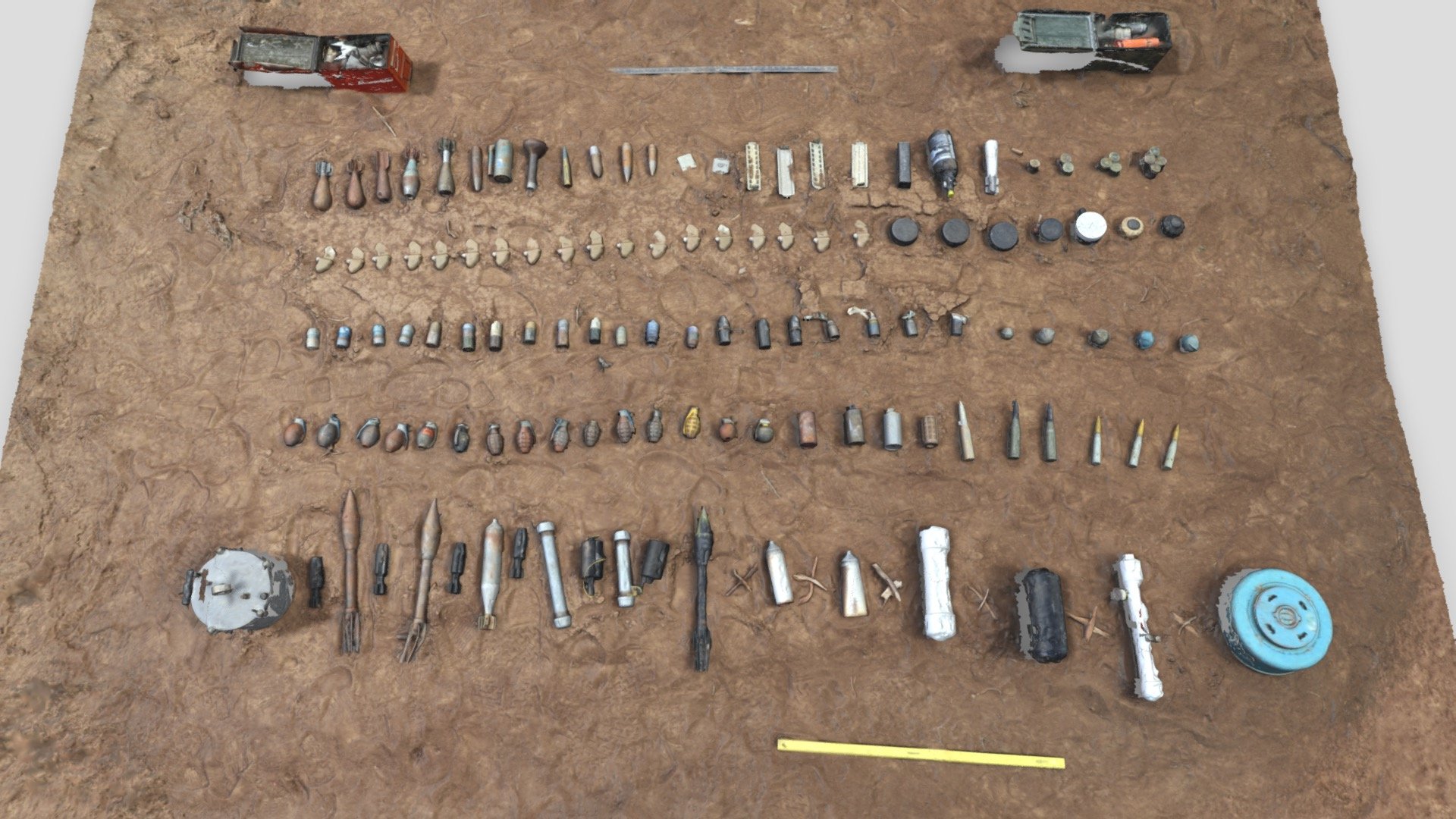 Demining Research Community Seeded Minefield - 3D model by Demining ...