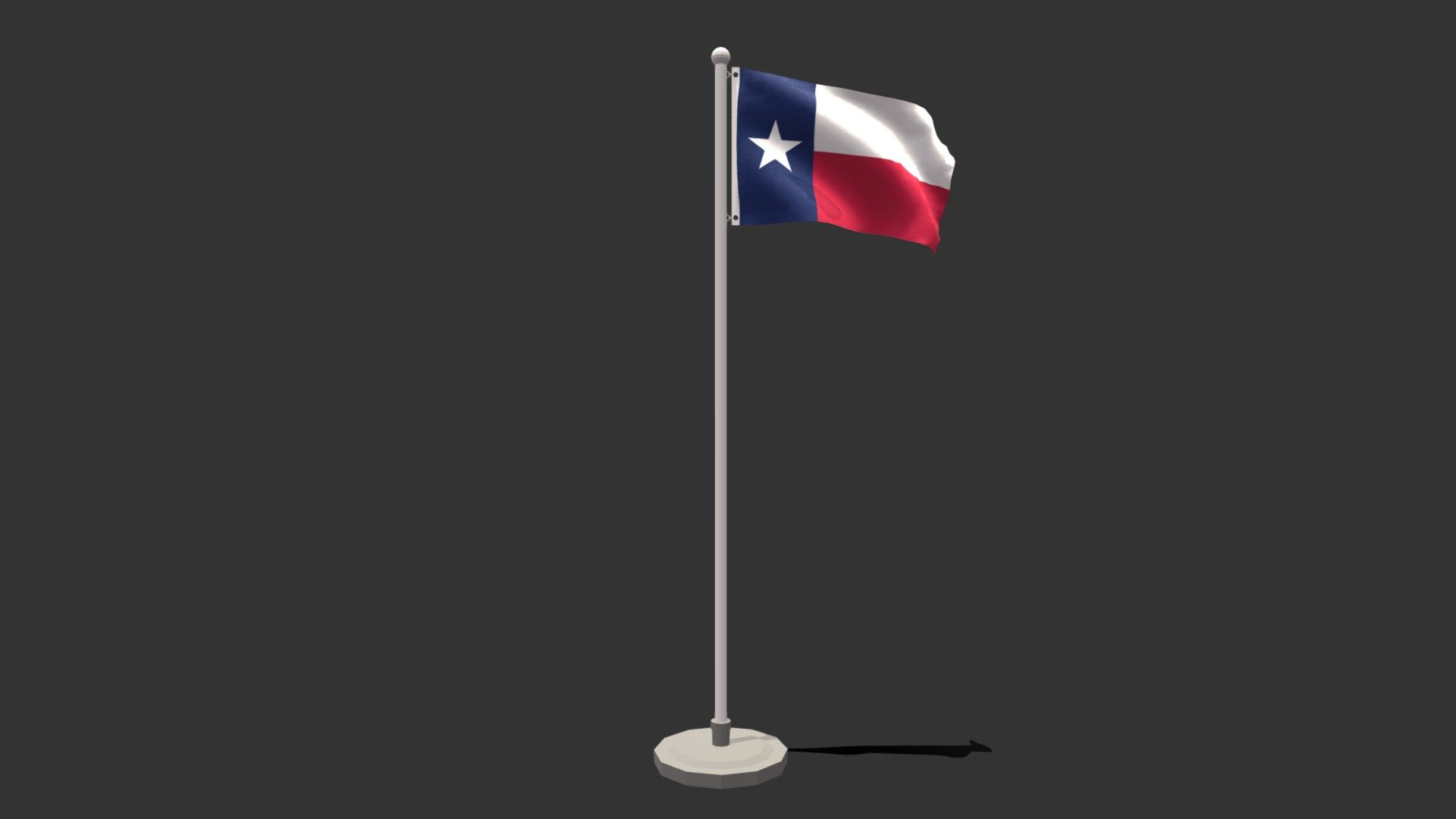 Low Poly Seamless Animated Texas State Flag - Buy Royalty Free 3D model ...