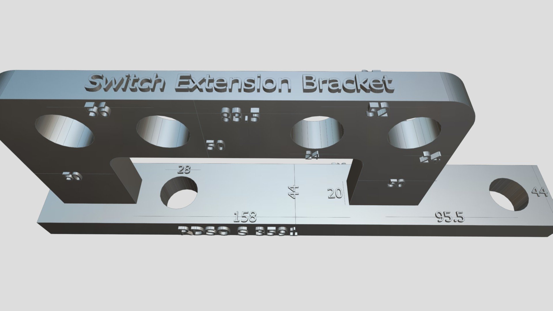 Switch Extension Bracket For Thick Web Switch 3d Model By Yadvendu Df9fdc4 Sketchfab 