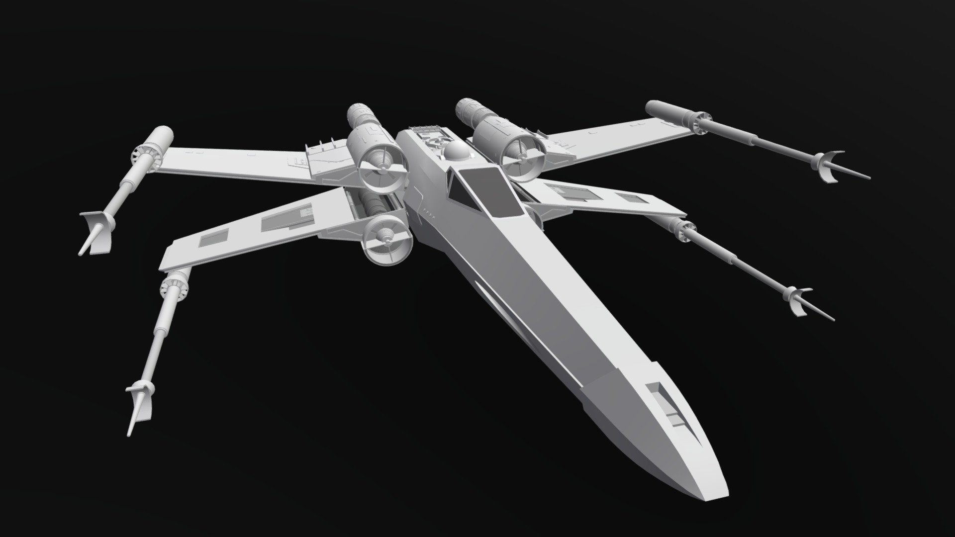 T-65_X-WING_DRAFT_PUNK - Download Free 3D model by Anamnezis [dfa1803 ...
