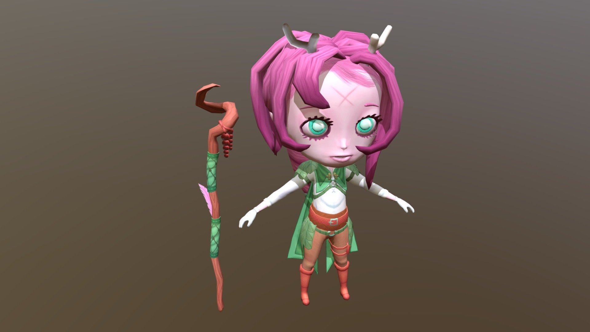 Chibi Faelyn - 3D model by Frederik Frøling (@Ishivia) [dfa2582 ...