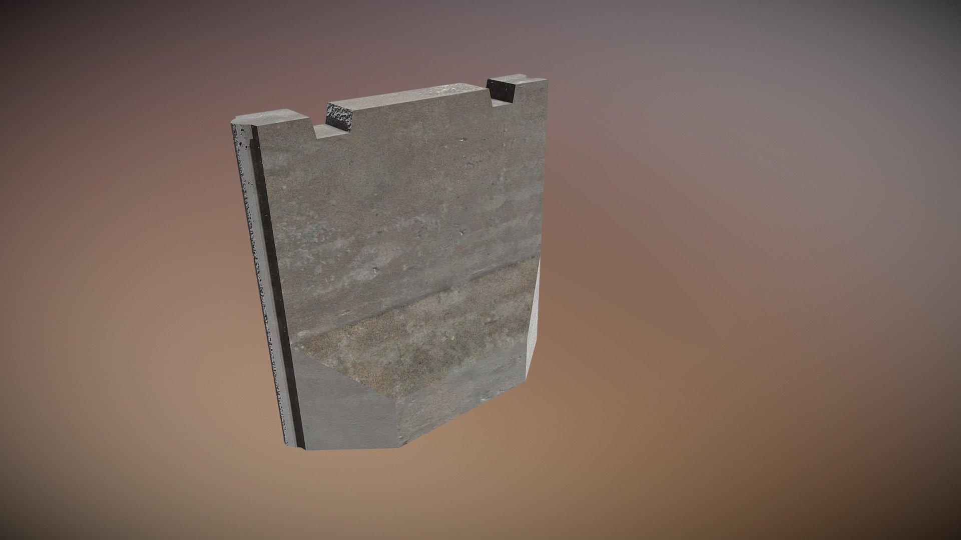 T Wall Small Section [Low Poly] - Download Free 3D model by endbored ...