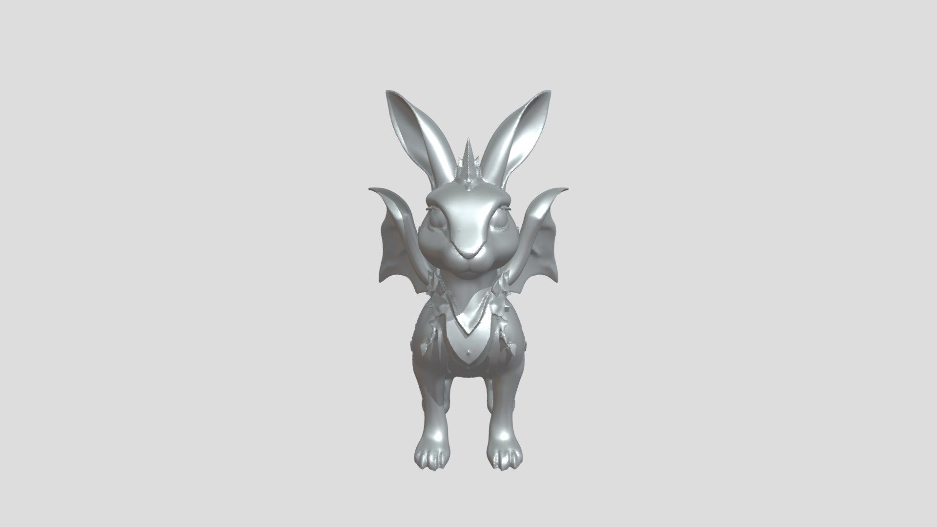 fantasy rabbit with wings and armor - 3D model by twbbee [dfa51f5 ...