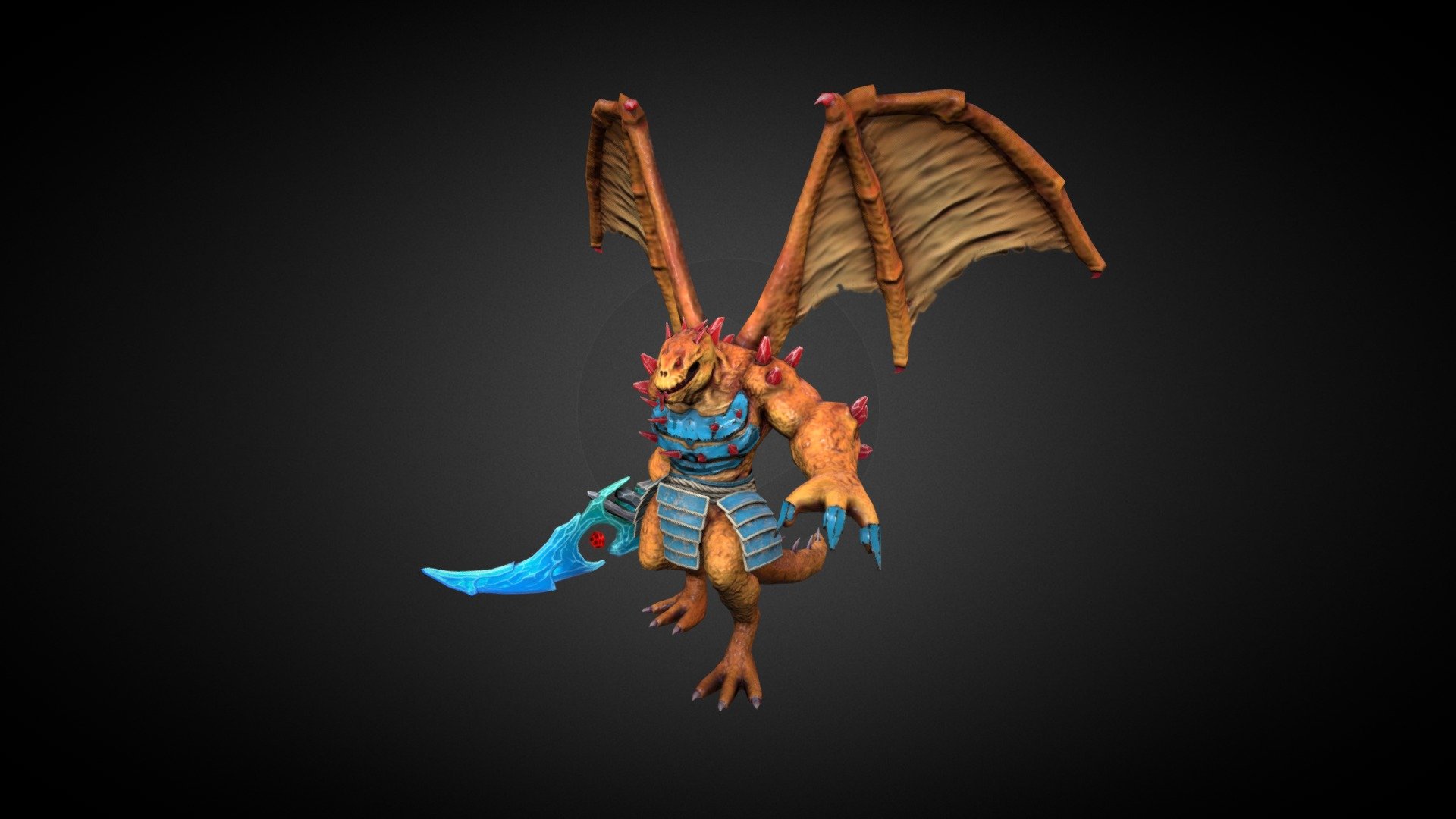 DragonBoss - 3D model by Dmitry Dudnyk (@FlyffyRedFox) [dfa6758 ...
