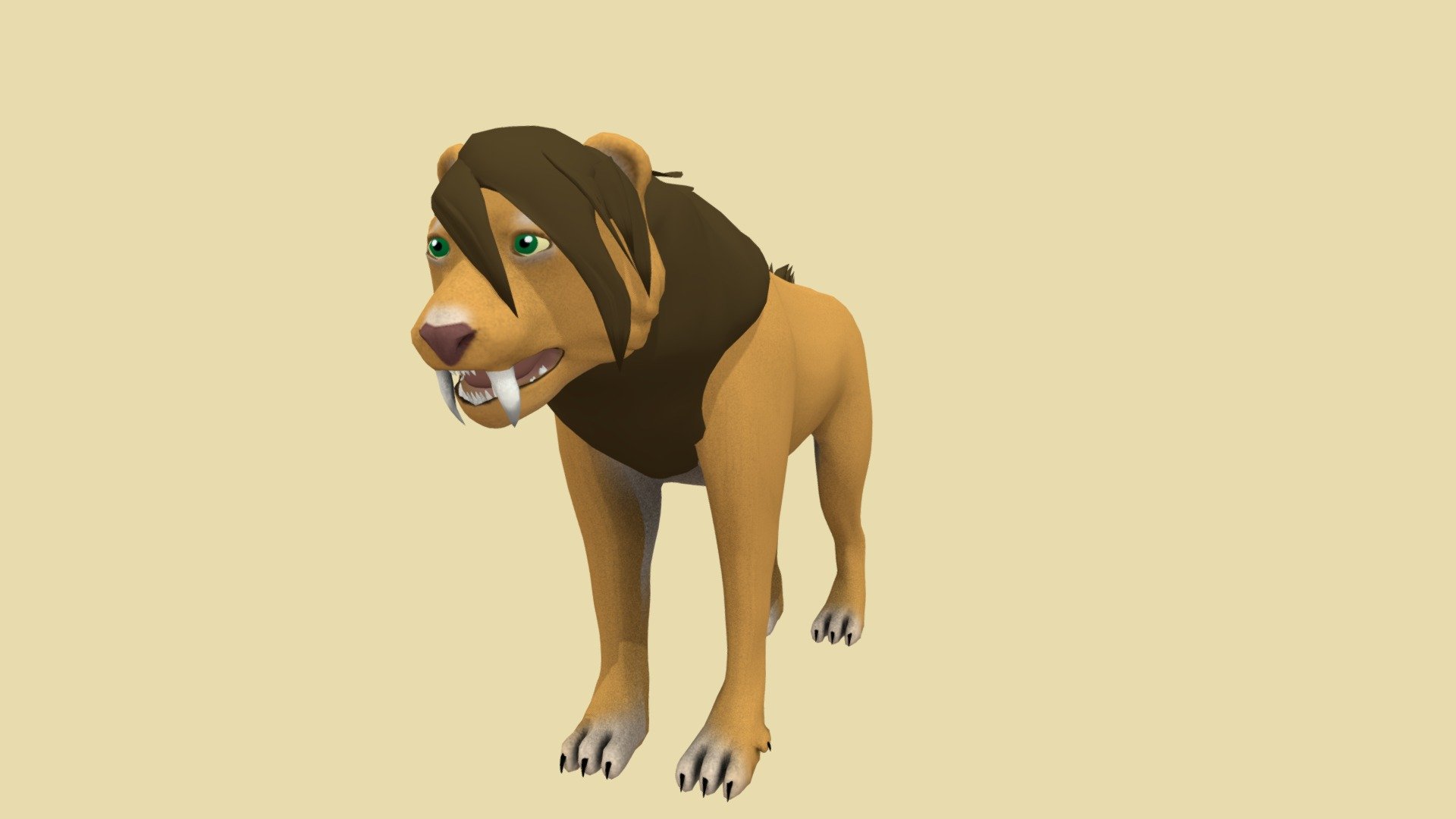 Sabertooth - 3D Character - 3D model by Witacha [dfaad12] - Sketchfab