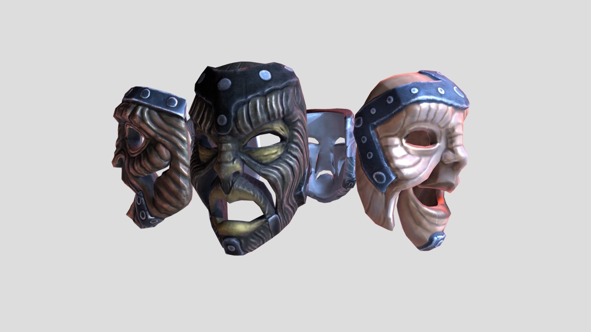 Masks - 3D model by Jack Erskine (@kid_dynamo) [dfac162] - Sketchfab