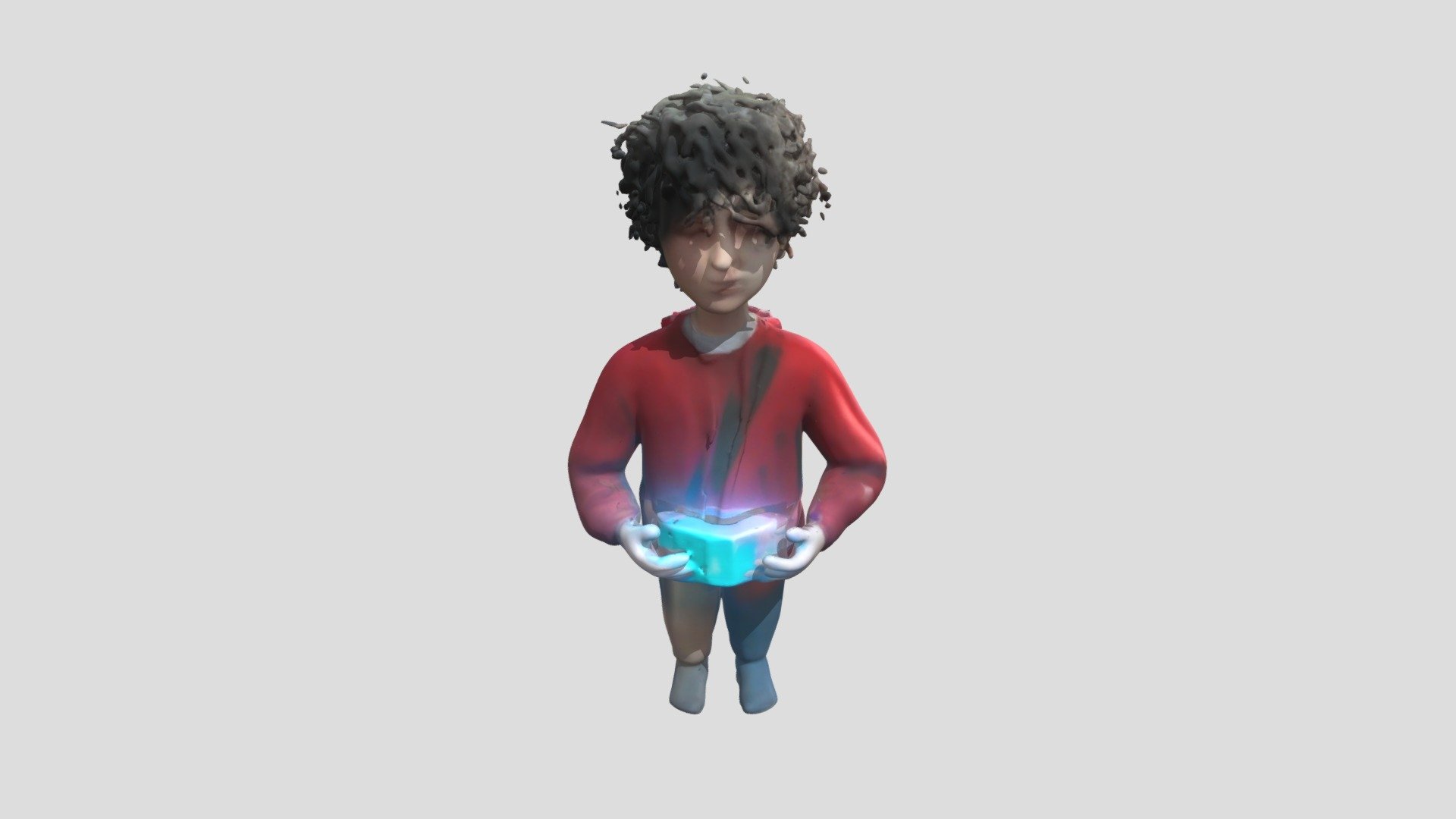 A Minecraft Movie - Boy Holding a Glowing Cube - 3D model by jbenisek ...