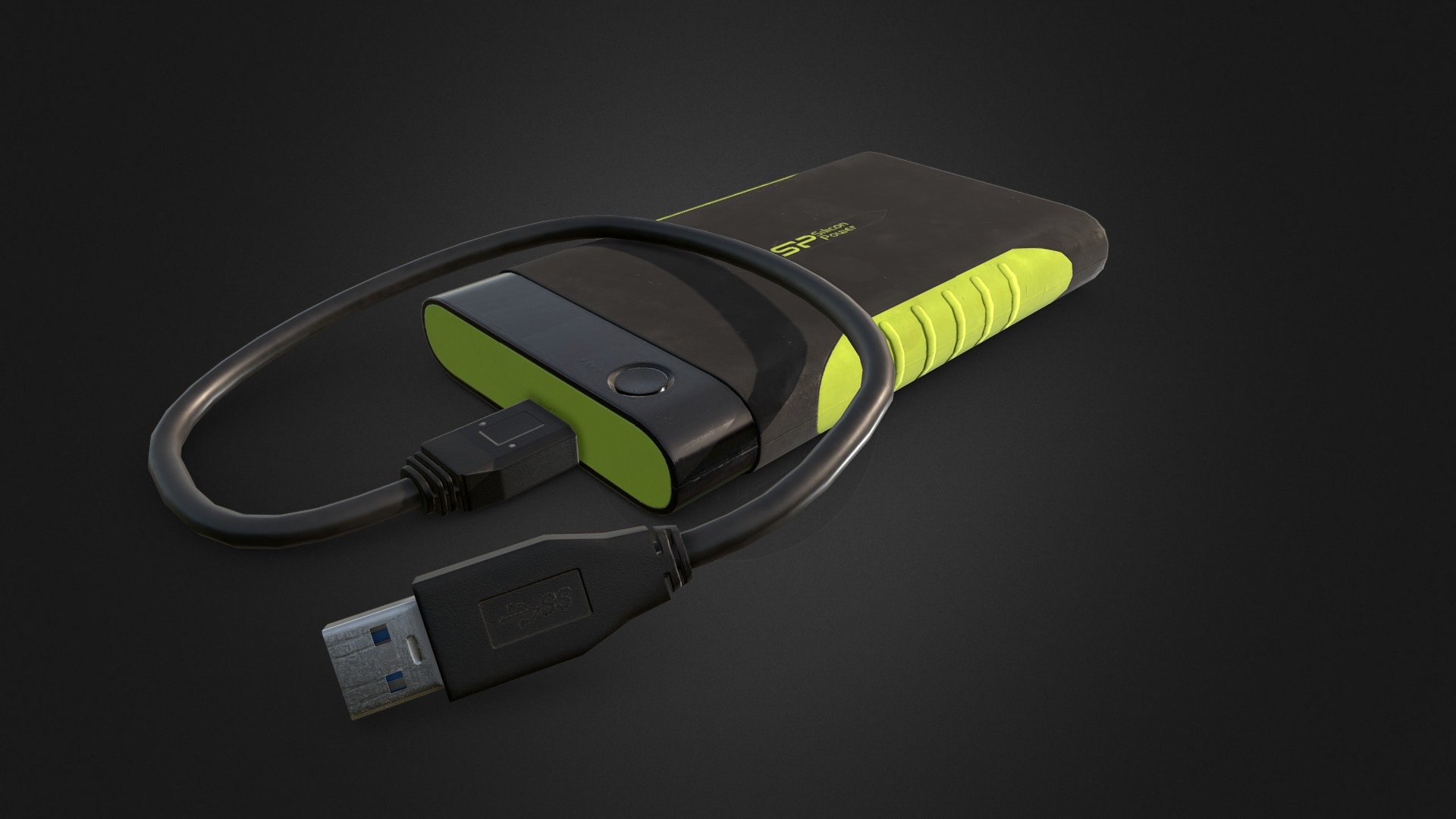 Portable Hard Drive - 3D model by Artur (@fenixartur) [dfaf3f3] - Sketchfab