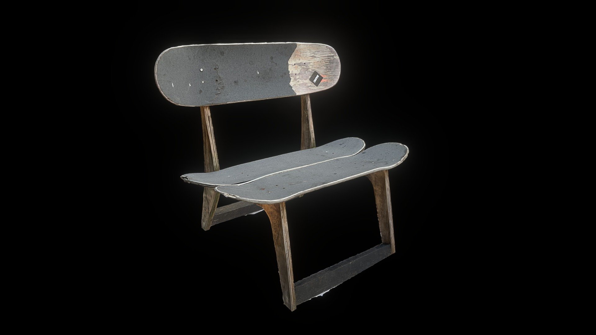 Skateboard Chair - Download Free 3D model by Christoph Weiß ...