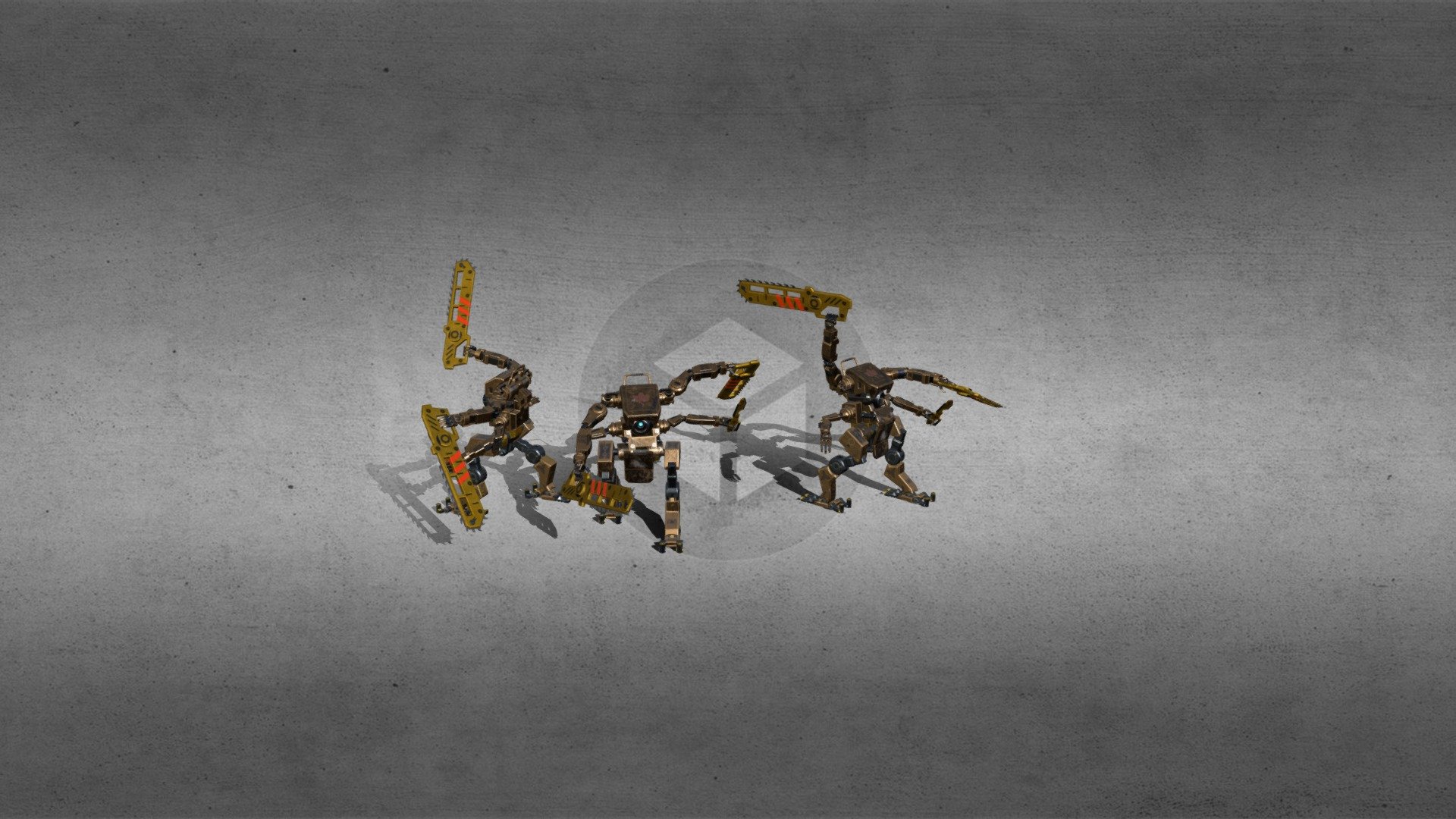 Four-handed mecha - 3D model by jashma82 [dfb1df1] - Sketchfab