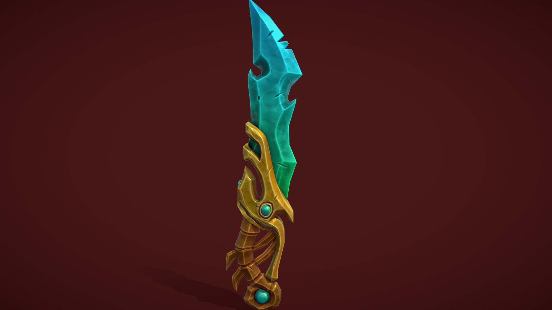 Stylized Gold-Krystal Sword - 3D model by SSCCRRATCH [dfb3cb4] - Sketchfab