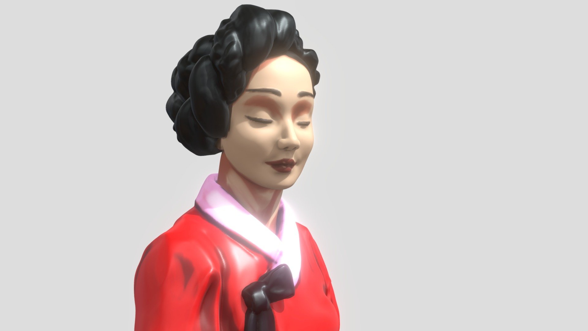 Korean lady - 3D model by Nemo-MK2 [dfb414b] - Sketchfab