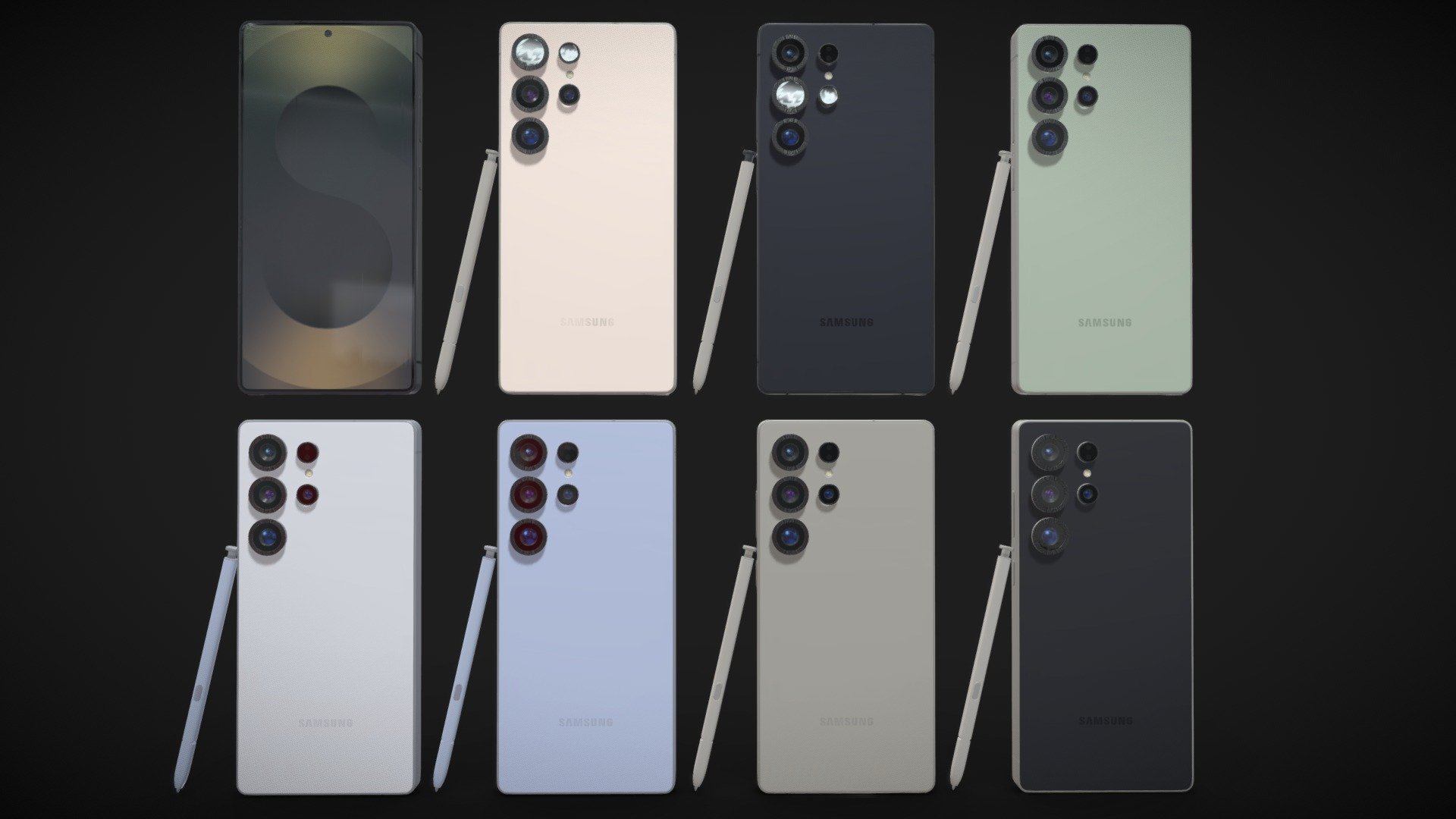 Samsung Galaxy S25 Ultra All colors - 3D model by madMIX [dfb5333 ...