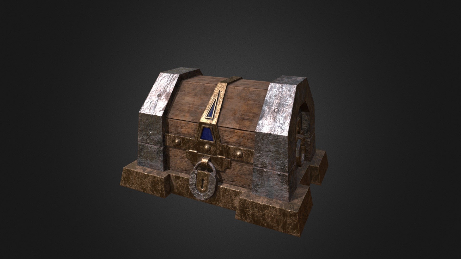 Old Treasure Chest - Download Free 3D model by Andriy (@Andriy_25 ...