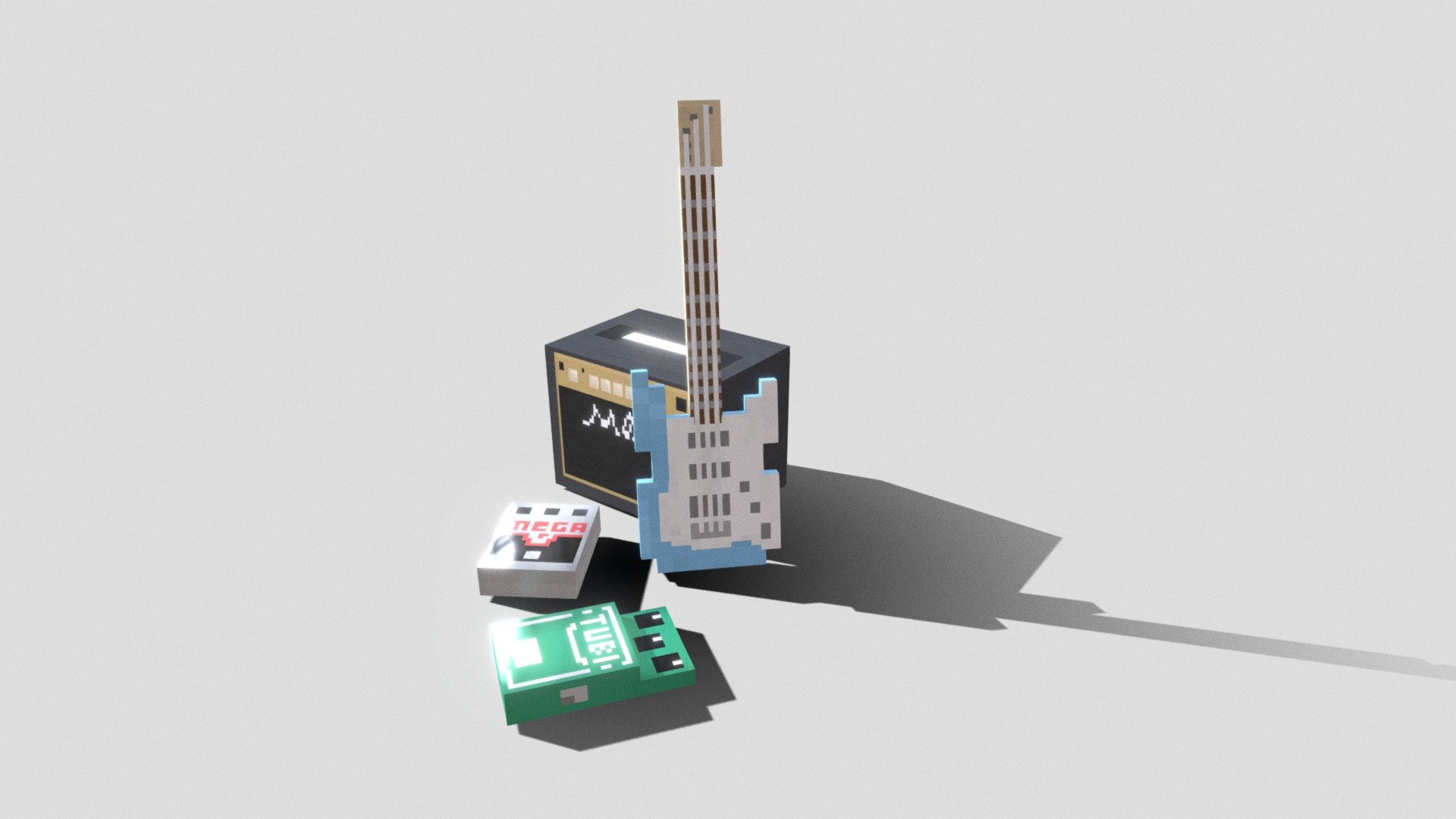 guitar - 3D model by monorogu [dfbf4a3] - Sketchfab