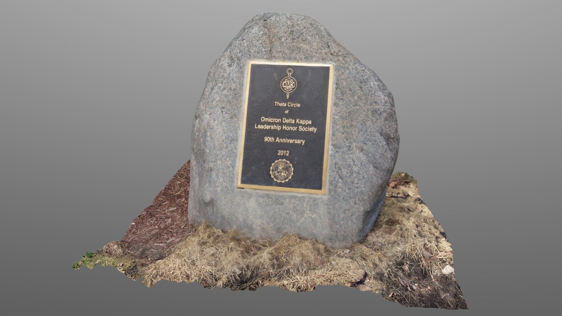 Omicron Delta Kappa Stone - University of Akron - 3D model by Jerrad ...