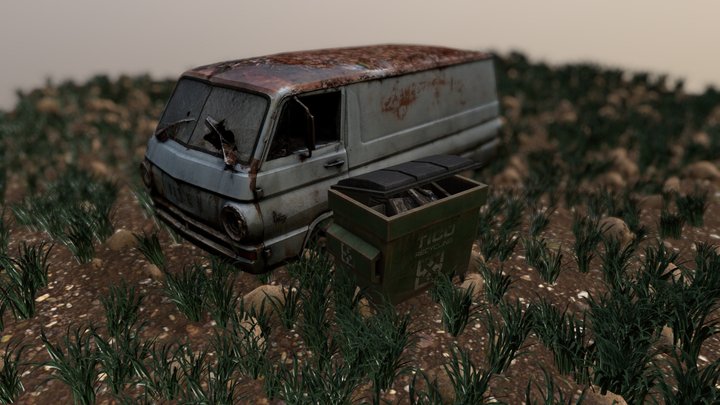 Abandoned-car 3D models - Sketchfab