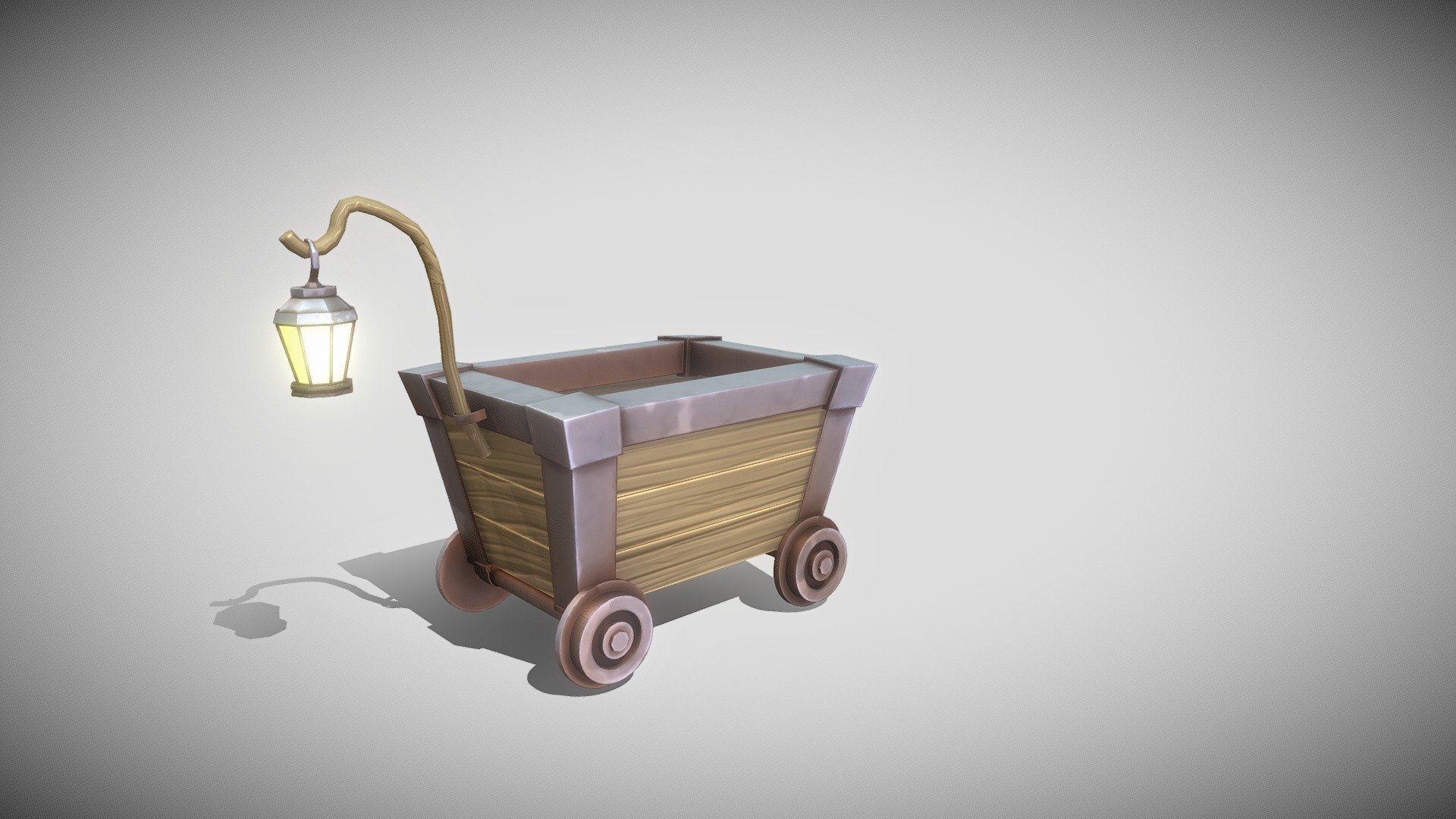 Low Poly Stylized Mine Cart - Buy Royalty Free 3D model by Stimz ...
