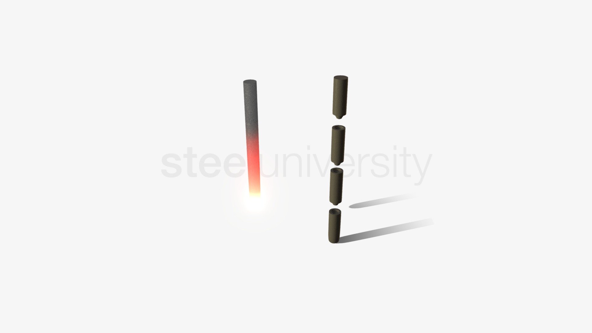 Graphite Electrodes - 3D model by steeluniversity (@steeluniversity ...
