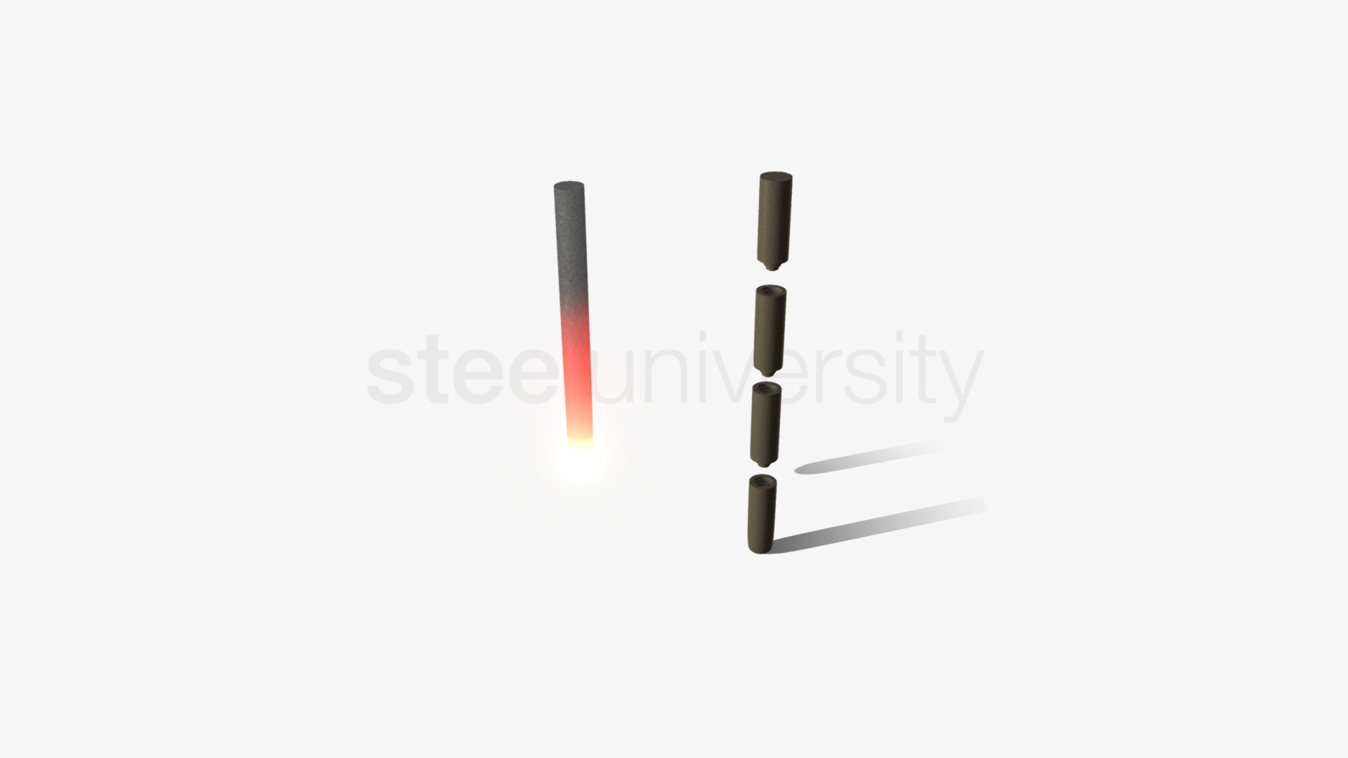 Graphite Electrodes - 3D model by steeluniversity [dfc6f1b] - Sketchfab