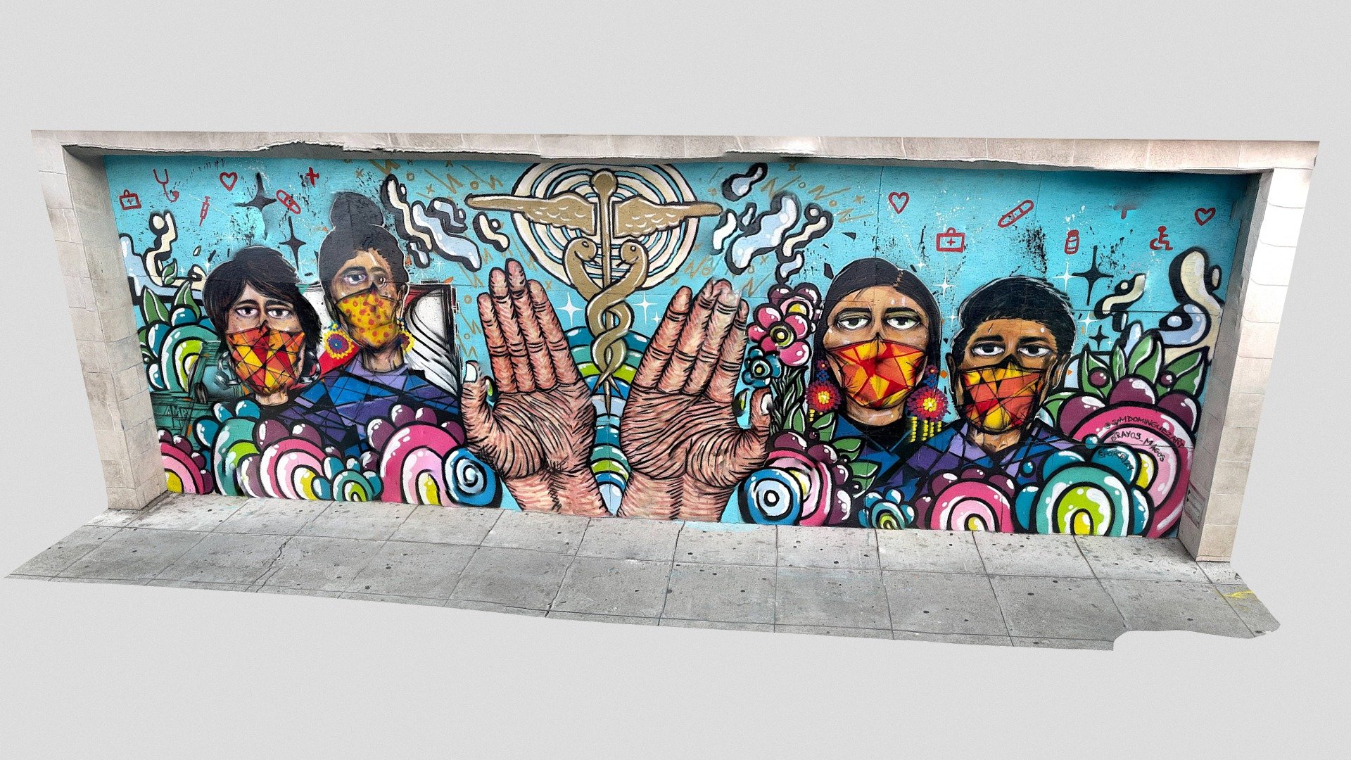 Day 34: pandemic mural, SF - 1scanaday - Download Free 3D model by Emm ...