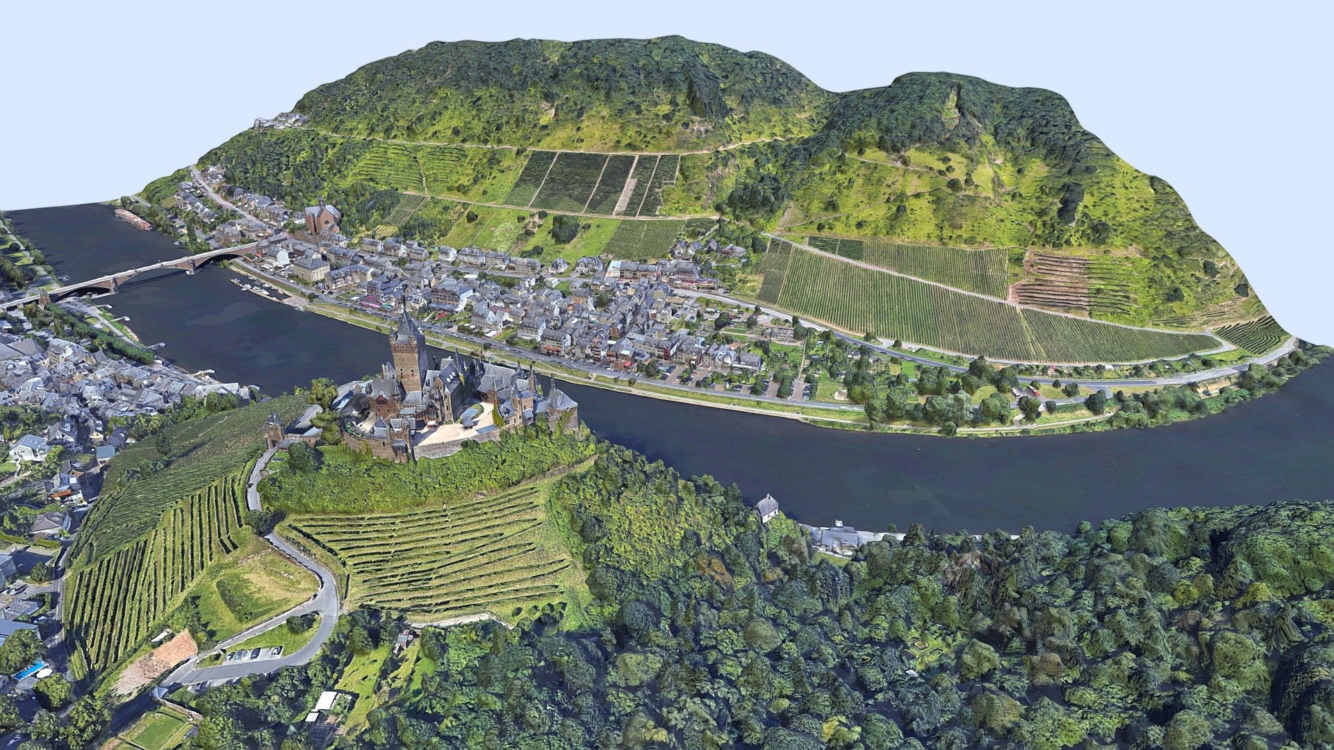 Cochem Castle, Palace, Germany - Buy Royalty Free 3D model by LibanCiel ...