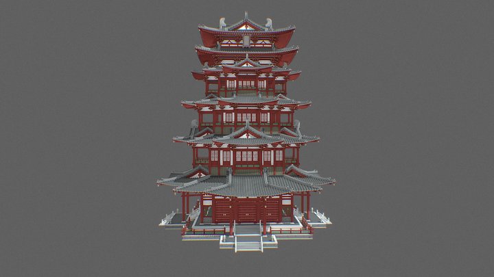 Pagoda 3D models - Sketchfab