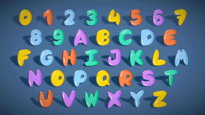 3d-numbers 3D models - Sketchfab