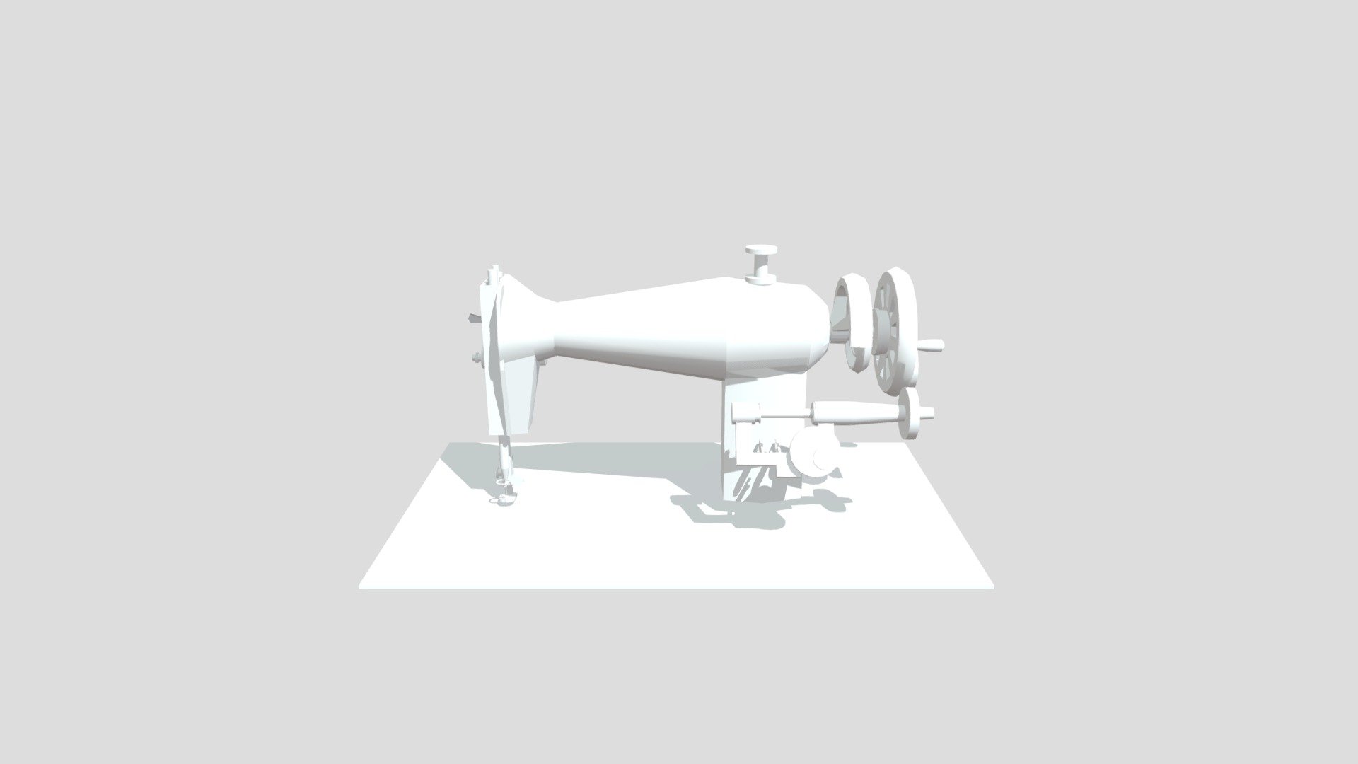 Sewing Machine { Gray Scale } - 3D model by piyushdubey [dfc8de8 ...