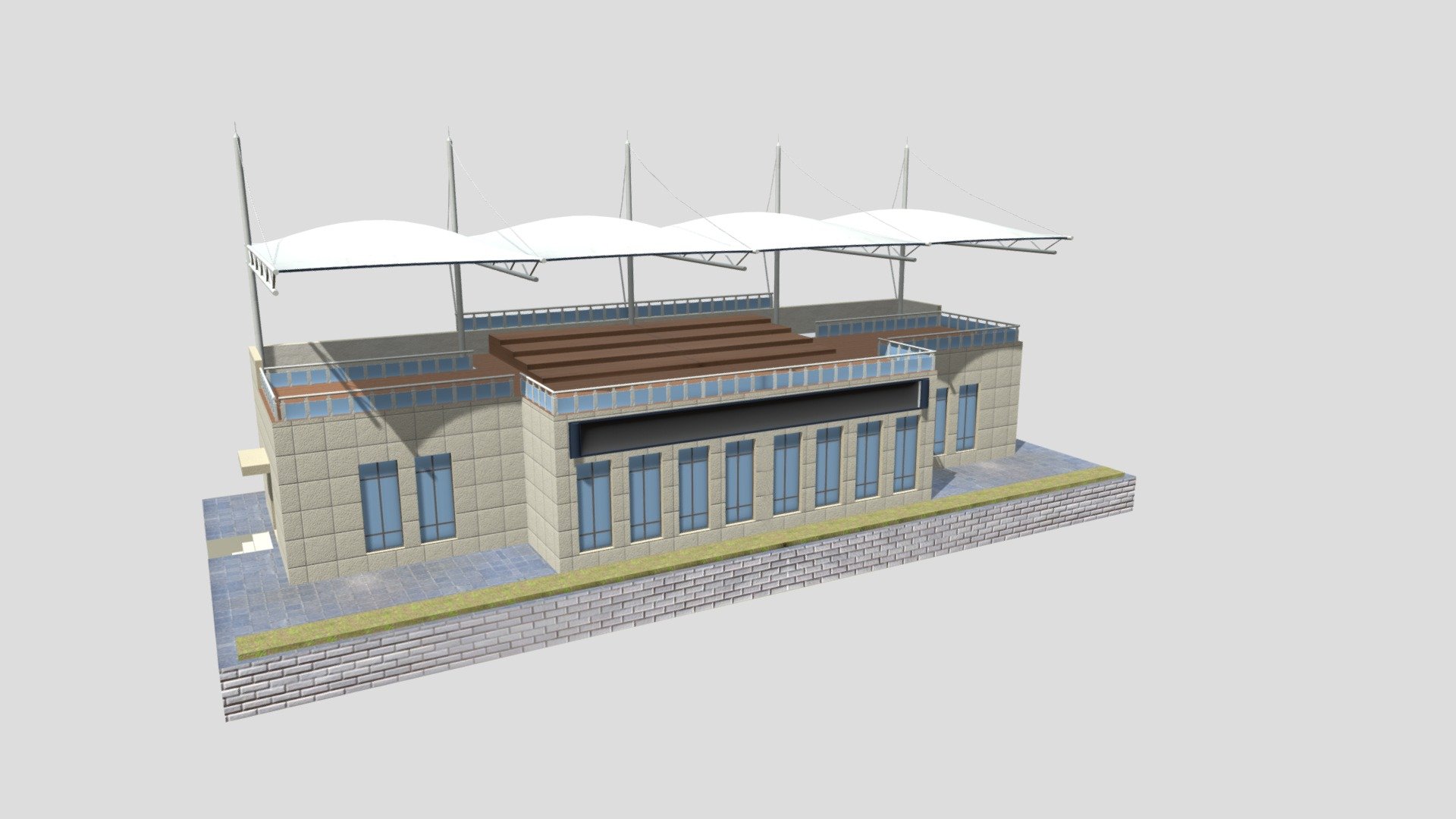 Grandstand - 3D model by 孙嘉谡 (@sunjiasu) [dfcc7c8] - Sketchfab