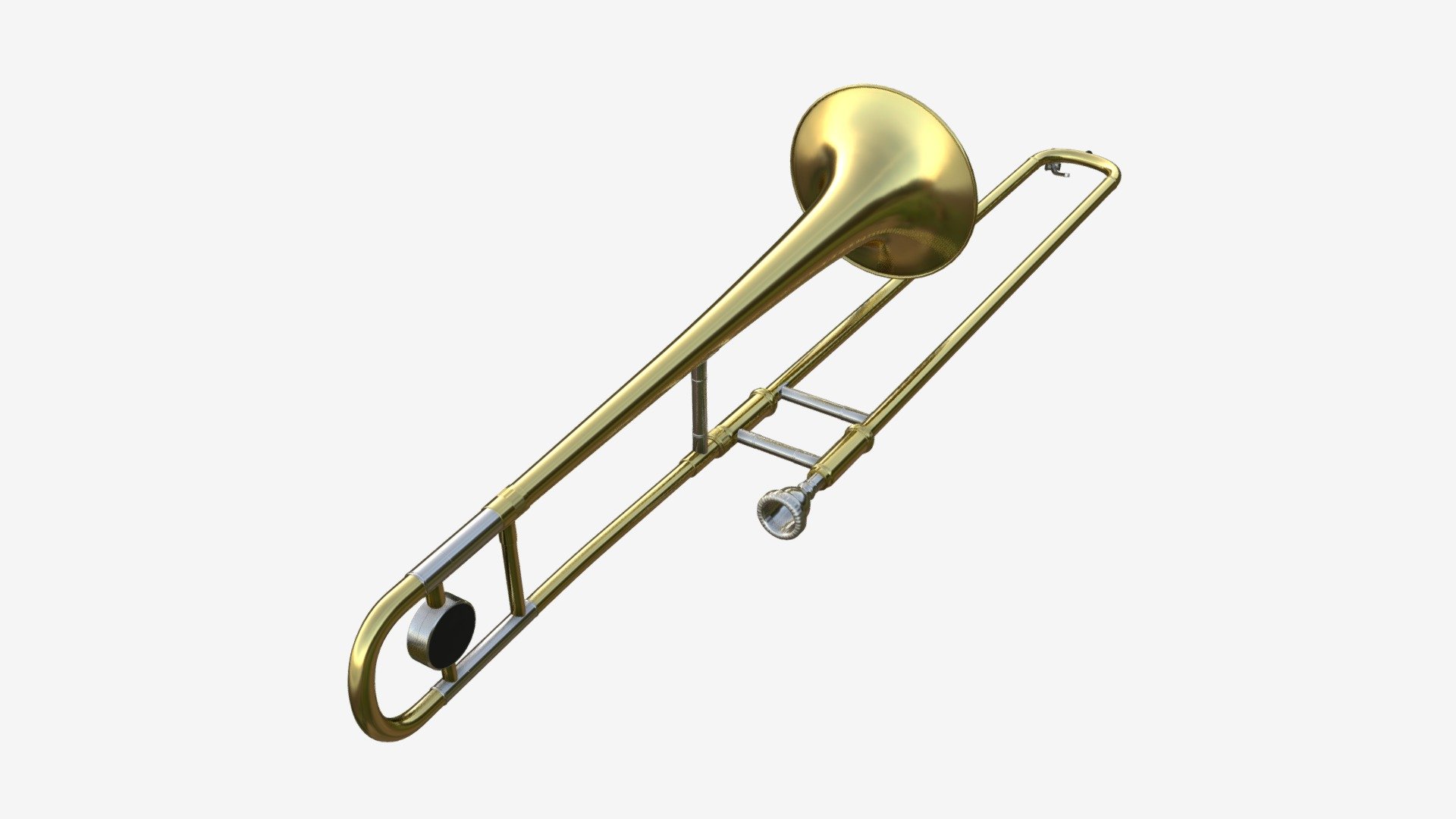 Brass bell tenor trombone - Buy Royalty Free 3D model by HQ3DMOD ...