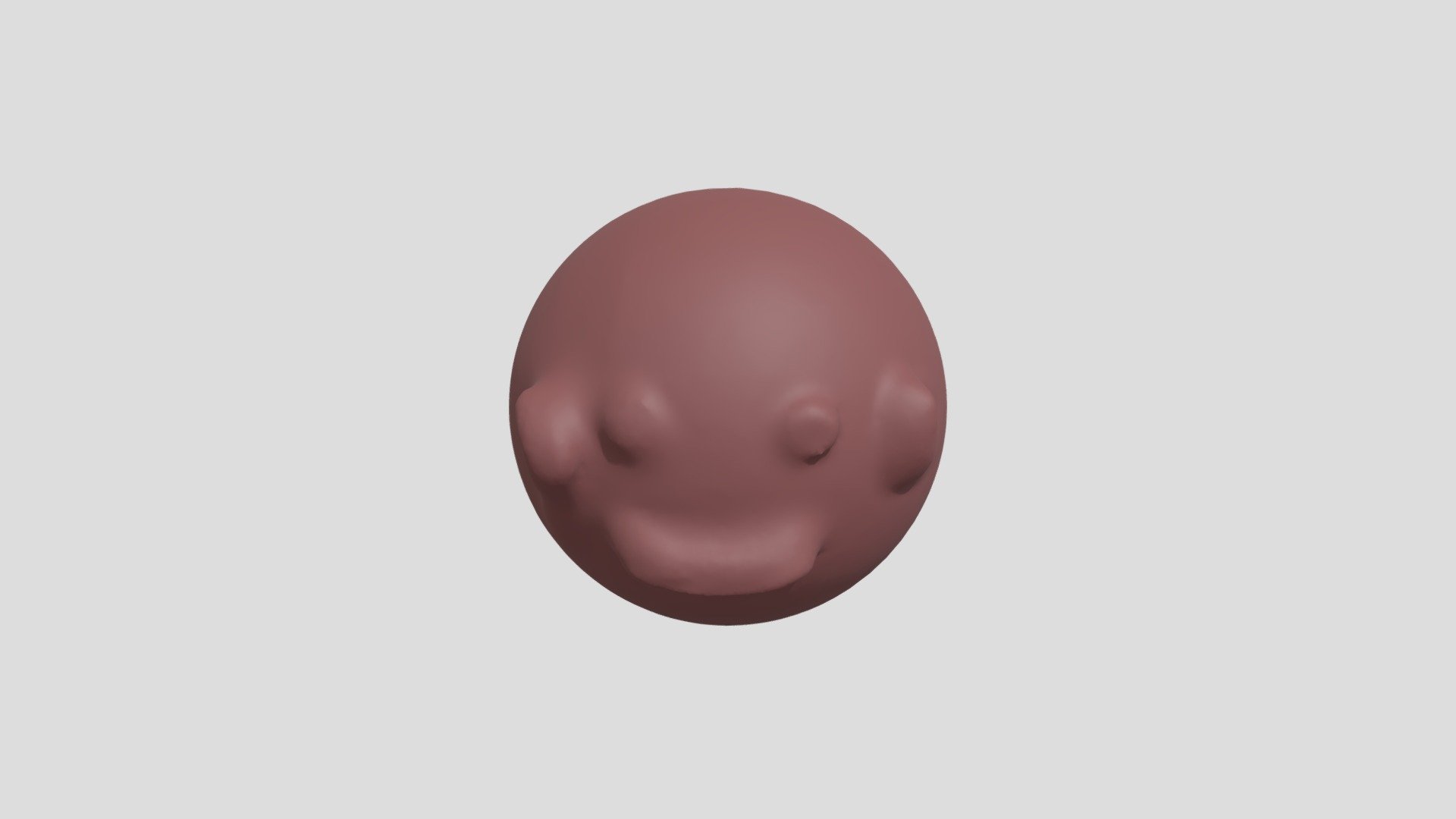 smiley face - 3D model by s8784412 [dfd1c8b] - Sketchfab