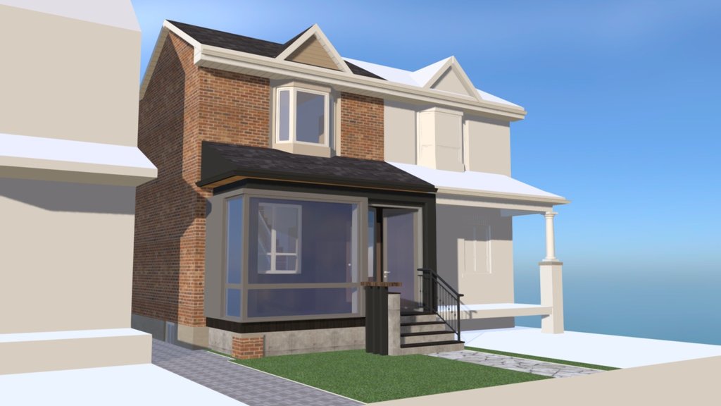 08-28 Front Porch Opt5 01182016 - 3D model by Cadaxx Design (@cadaxx ...