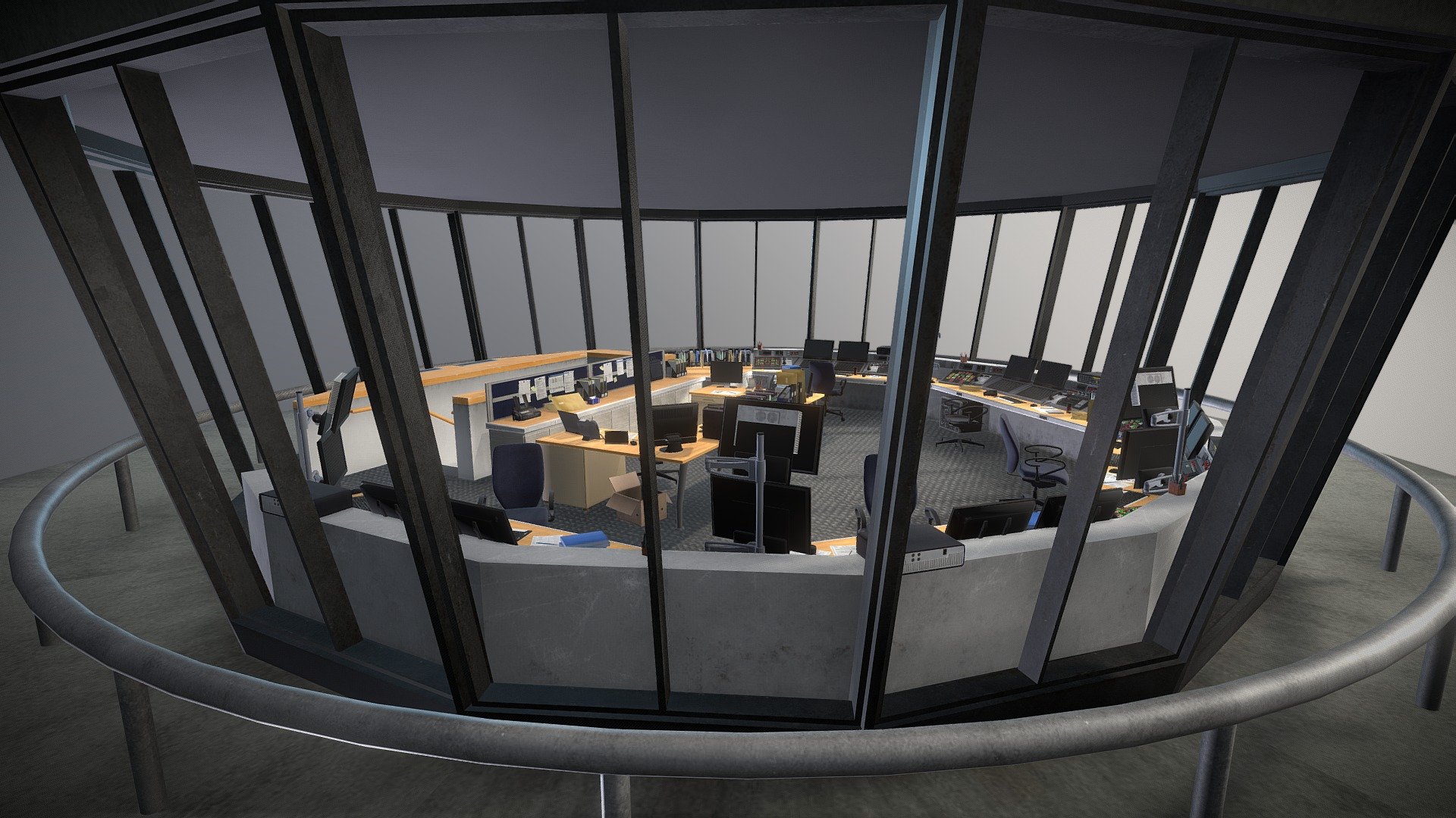 Airport Control Tower - Buy Royalty Free 3D model by animod [dfd56b8 ...