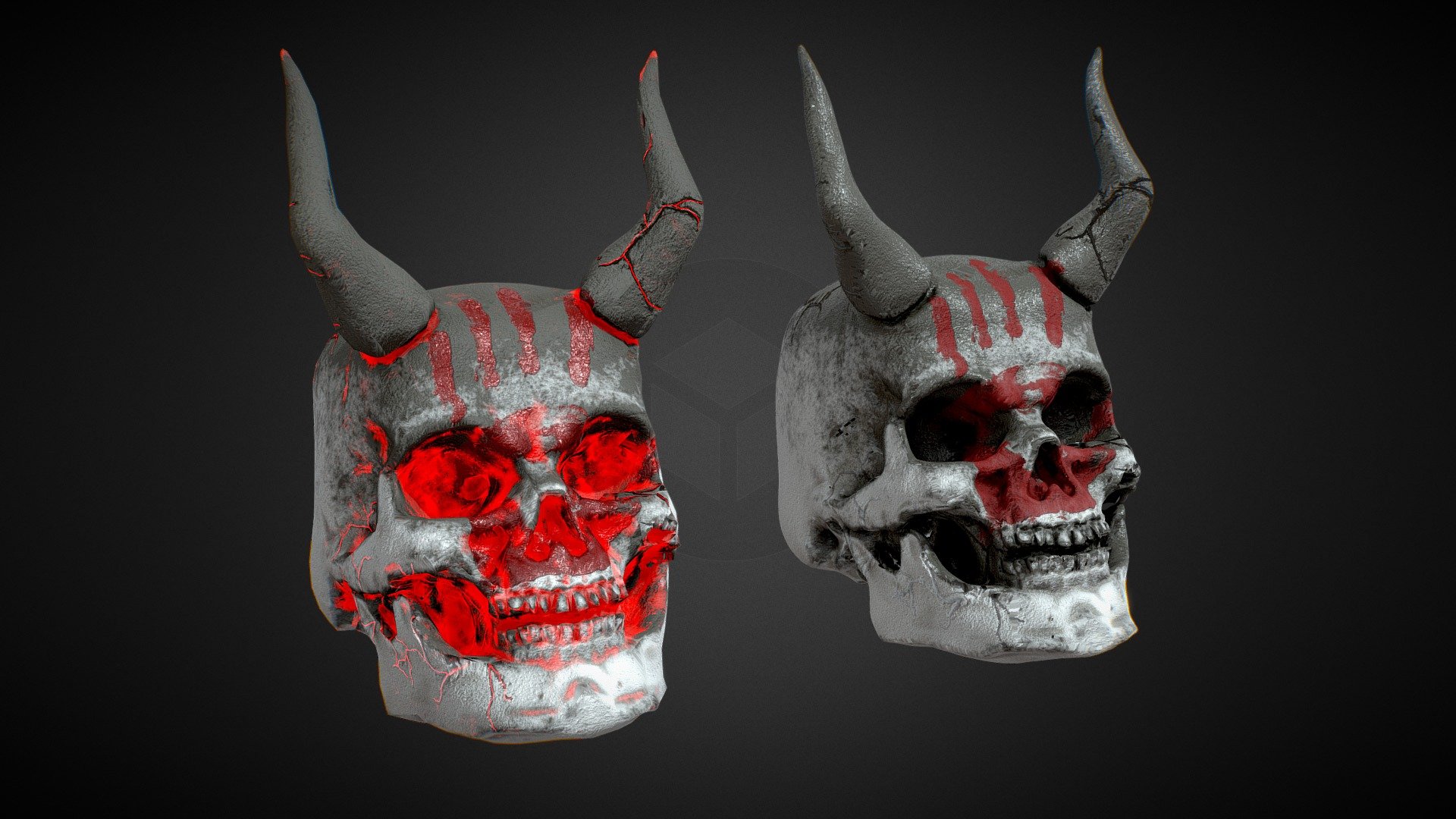 Devil Skull (Retexture) - Download Free 3D model by Tiko (@tikoavp ...